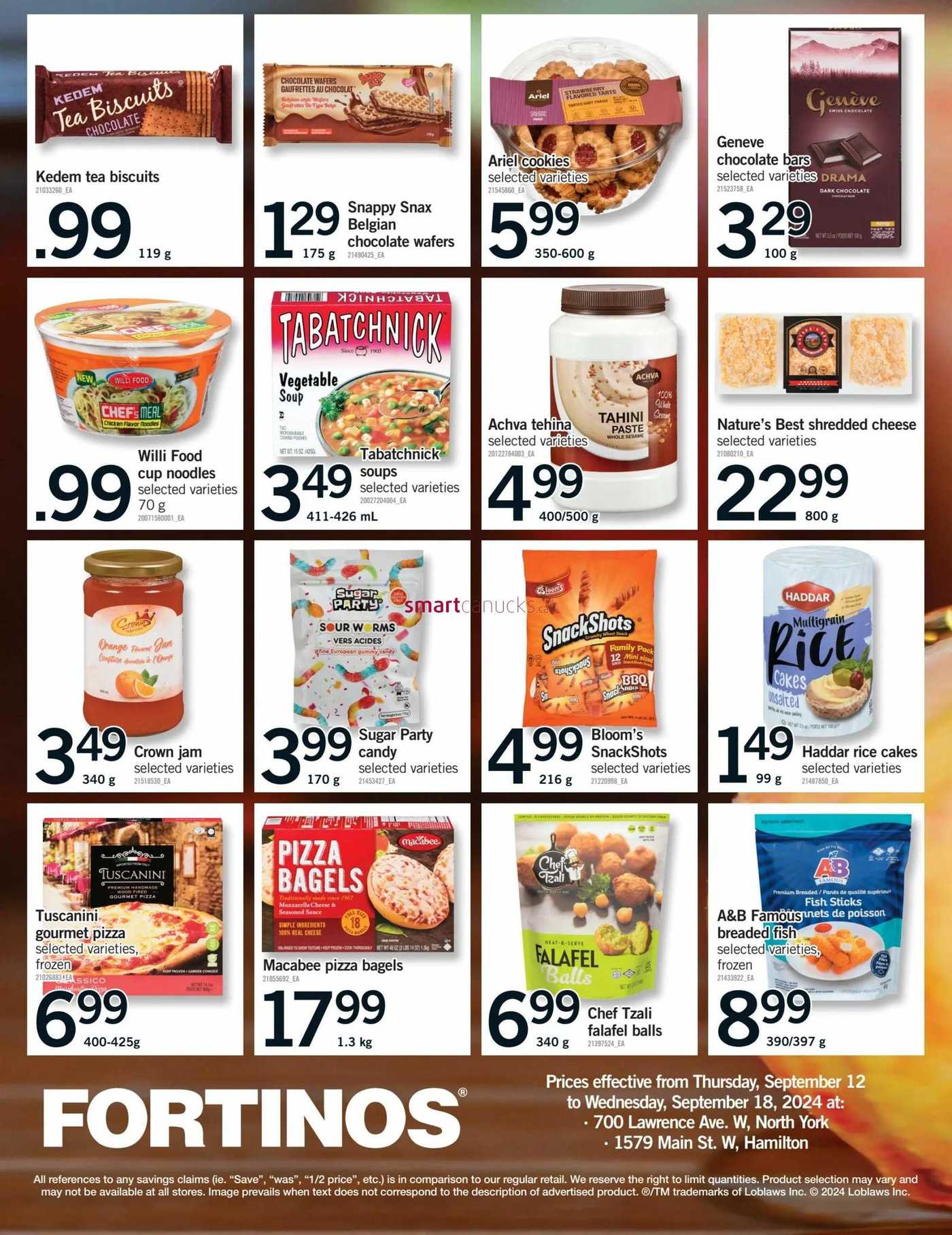 Fortinos Flyer September 12 to 18