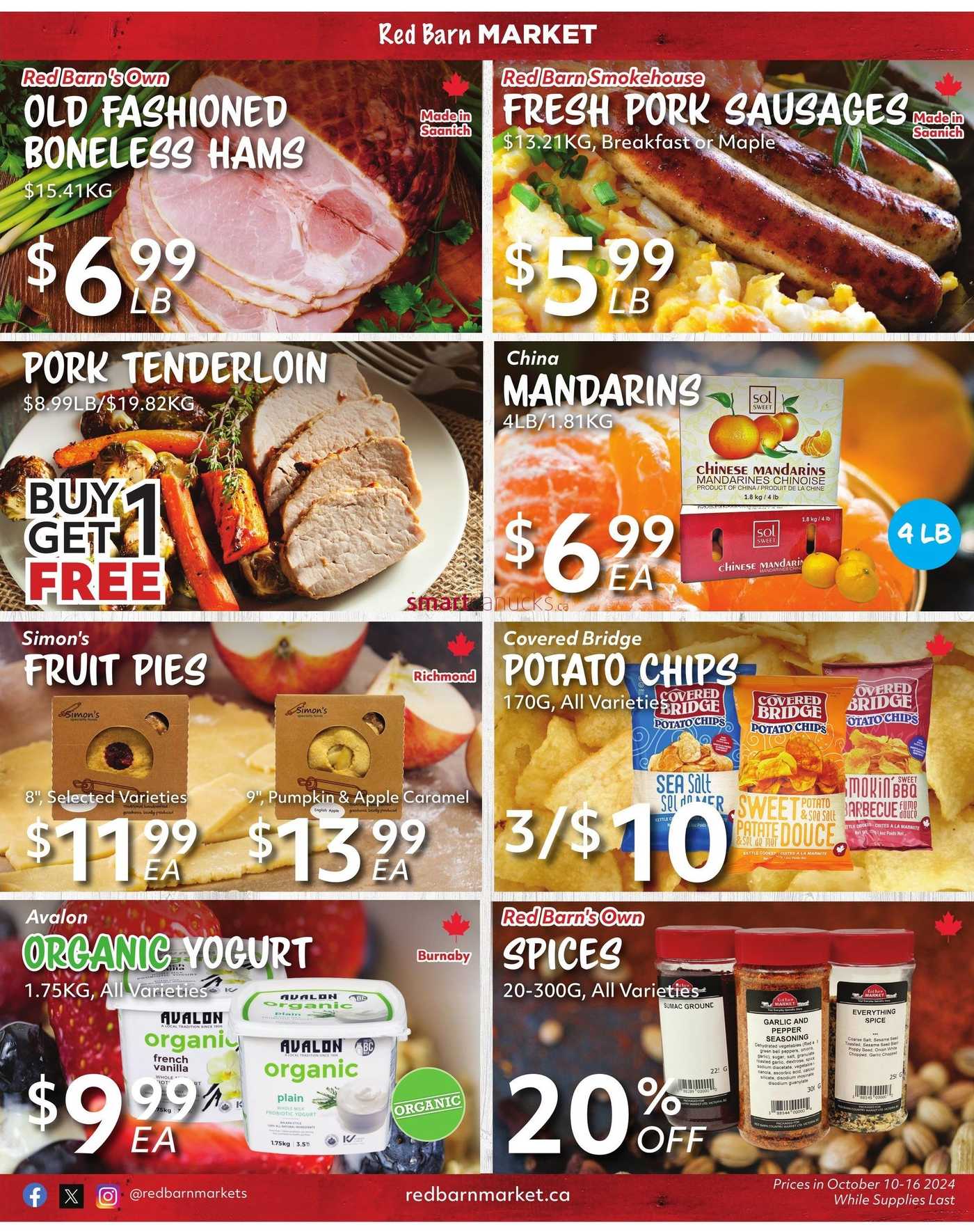 Red Barn Market Flyer October 10 to 16