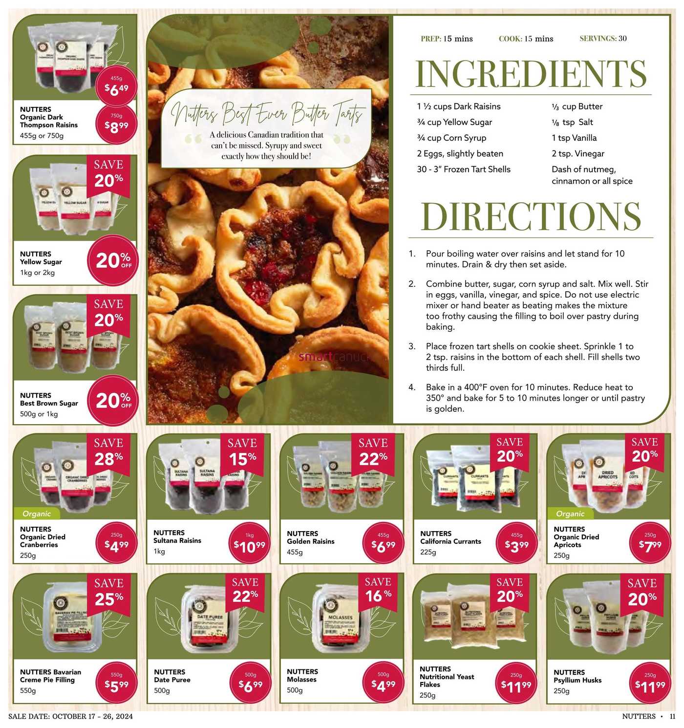 Nutters Everyday Naturals Flyer October 17 to 26