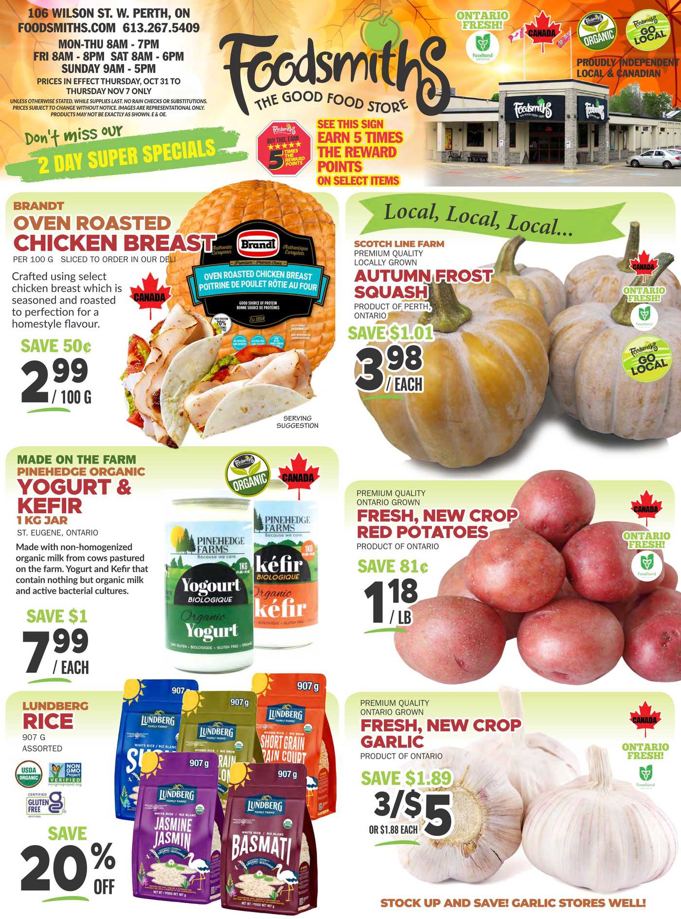 Foodsmiths Flyer October 31 to November 7