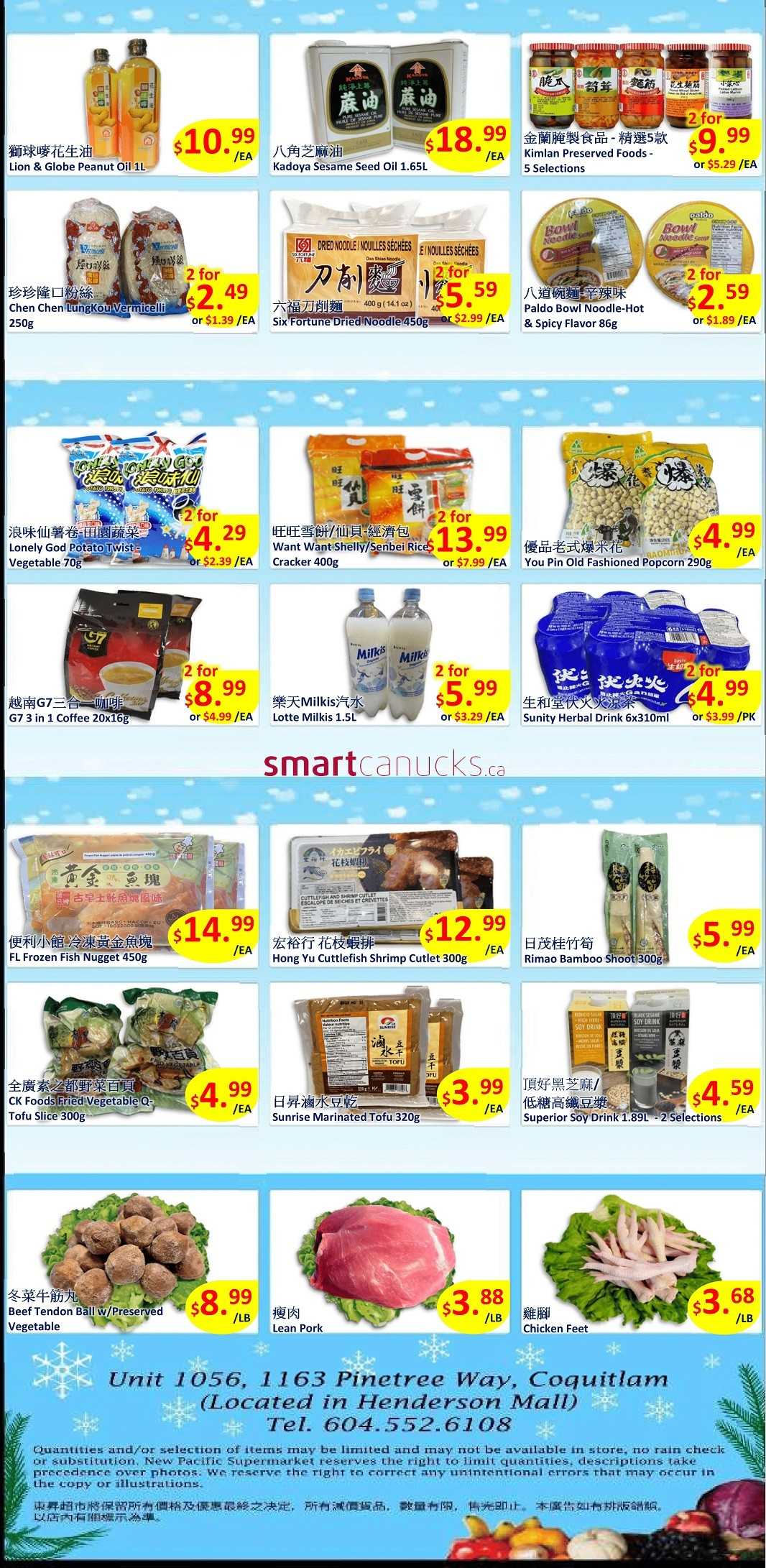 New Pacific Supermarket Flyer November 14 to 18