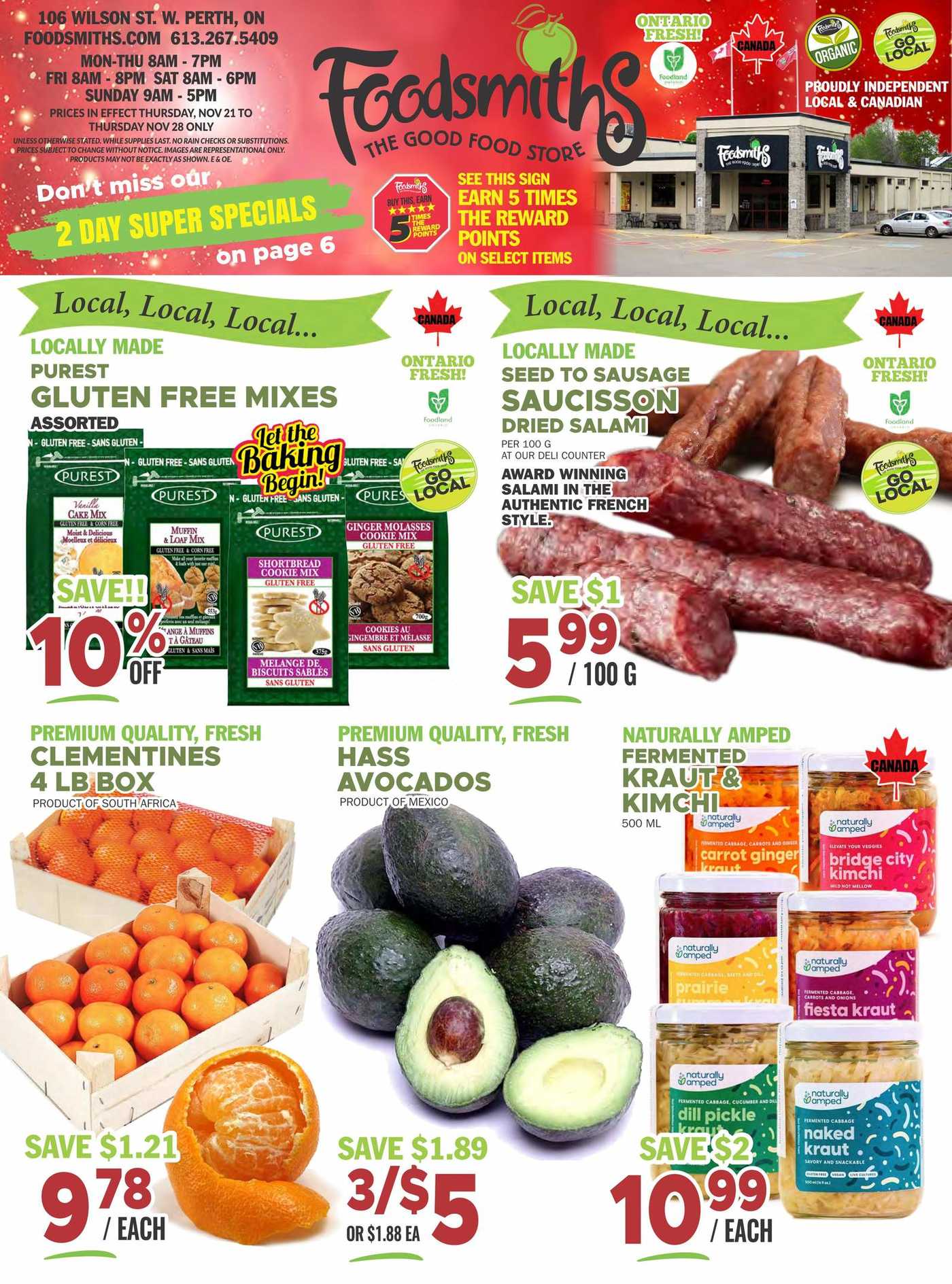 Foodsmiths Flyer November 21 to 28