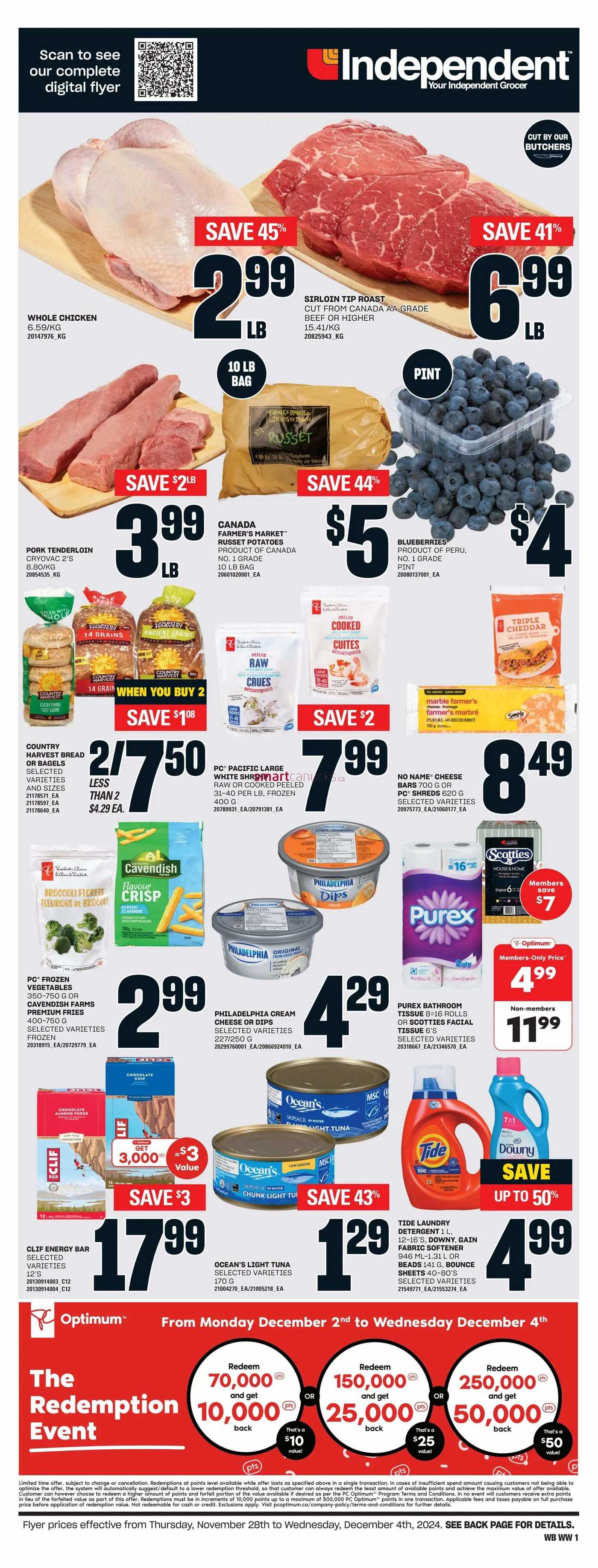 Independent Grocer (West) Flyer November 28 to December 4