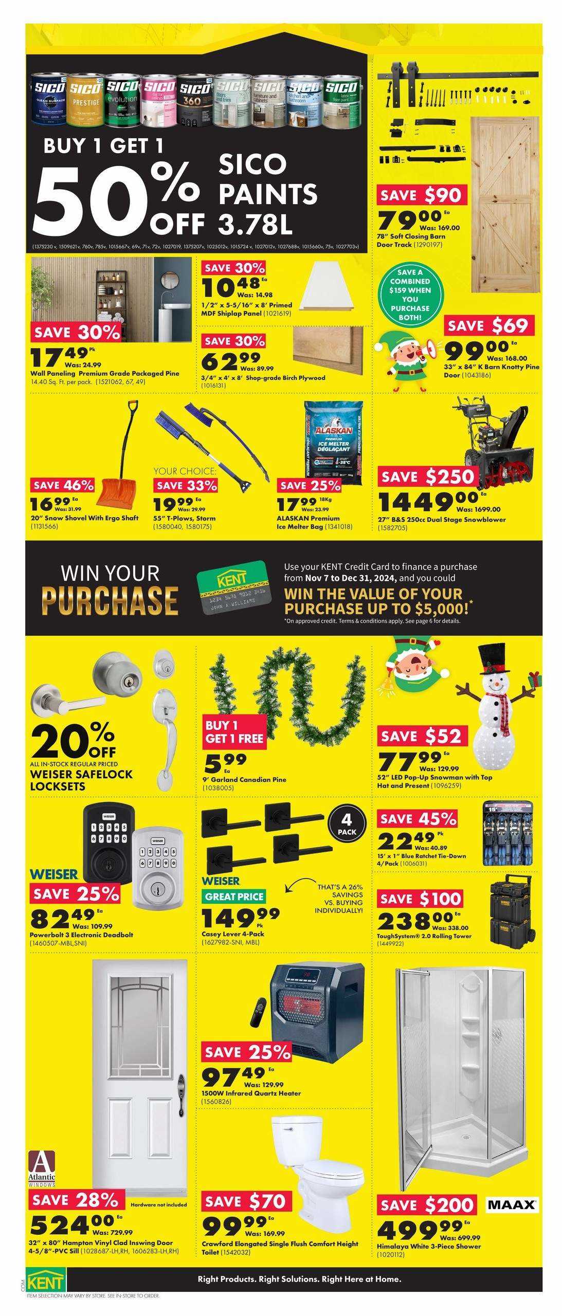 Kent Building Supplies Flyer November 28 to December 4