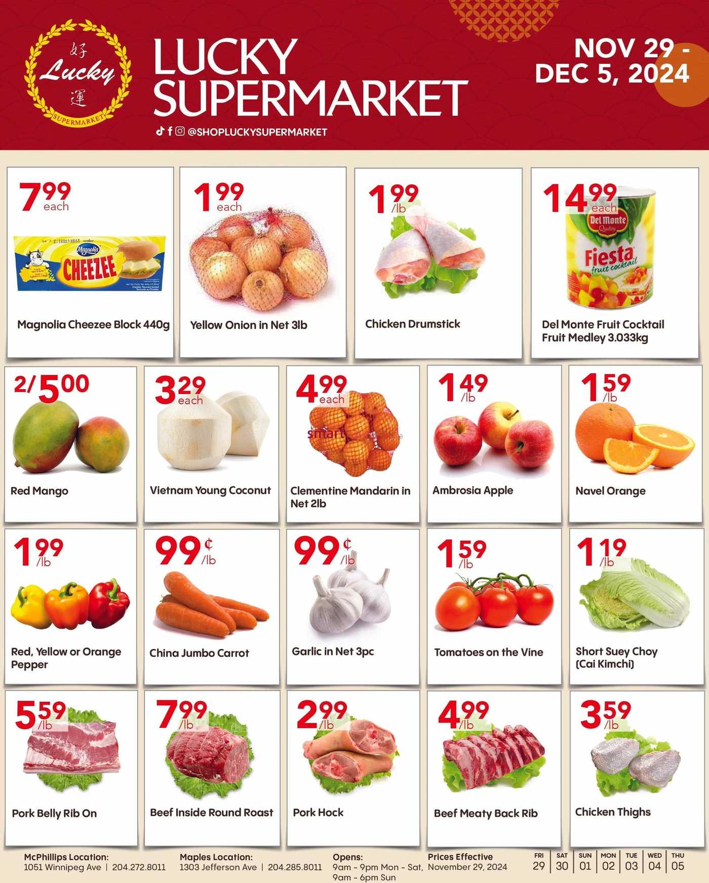 Lucky Supermarket (Winnipeg) Flyer November 29 to December 5