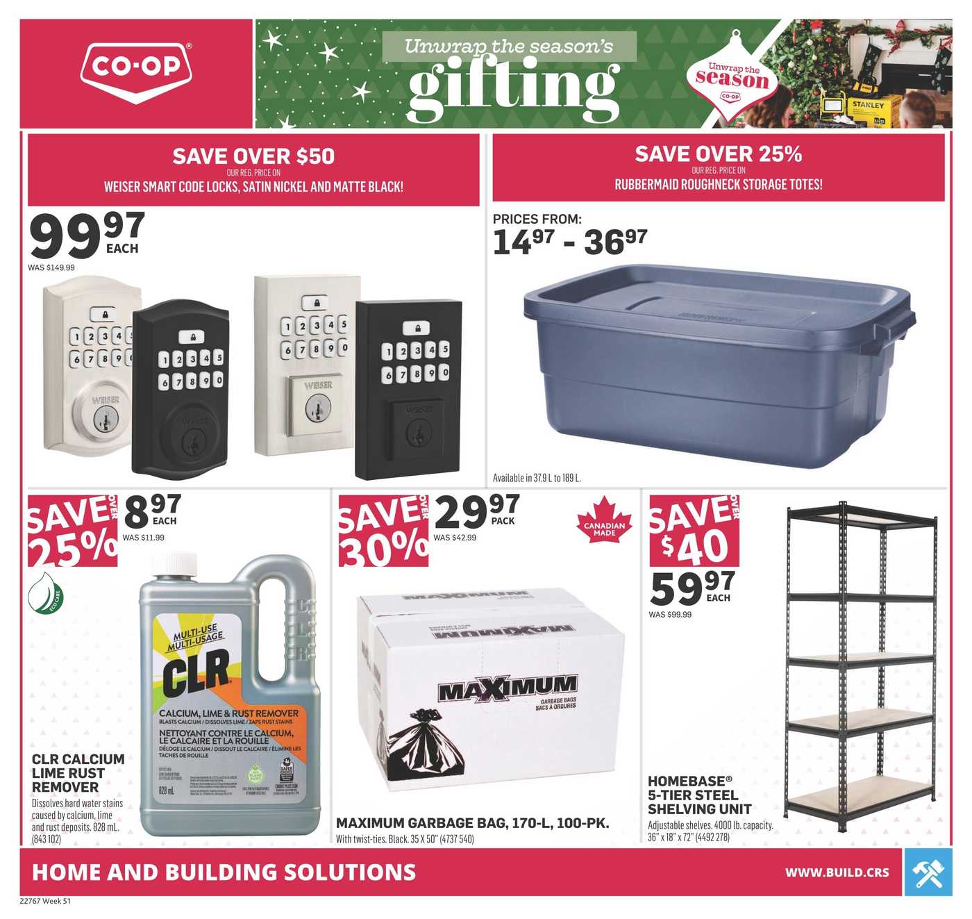 Co-op (West) Home Centre Flyer December 12 to 25