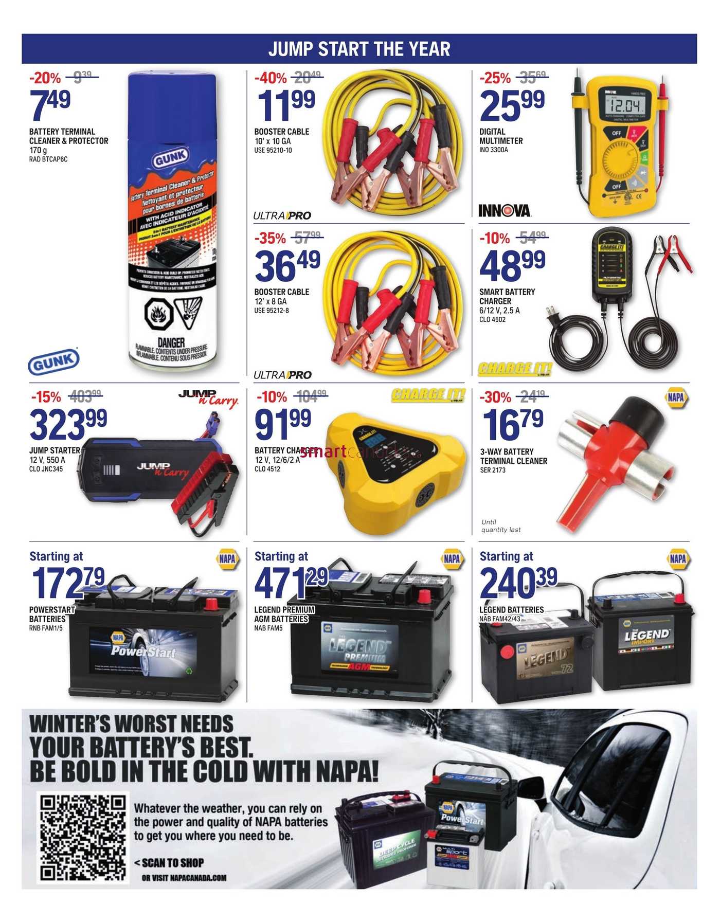 NAPA Auto Parts Flyer January 1 to February 28