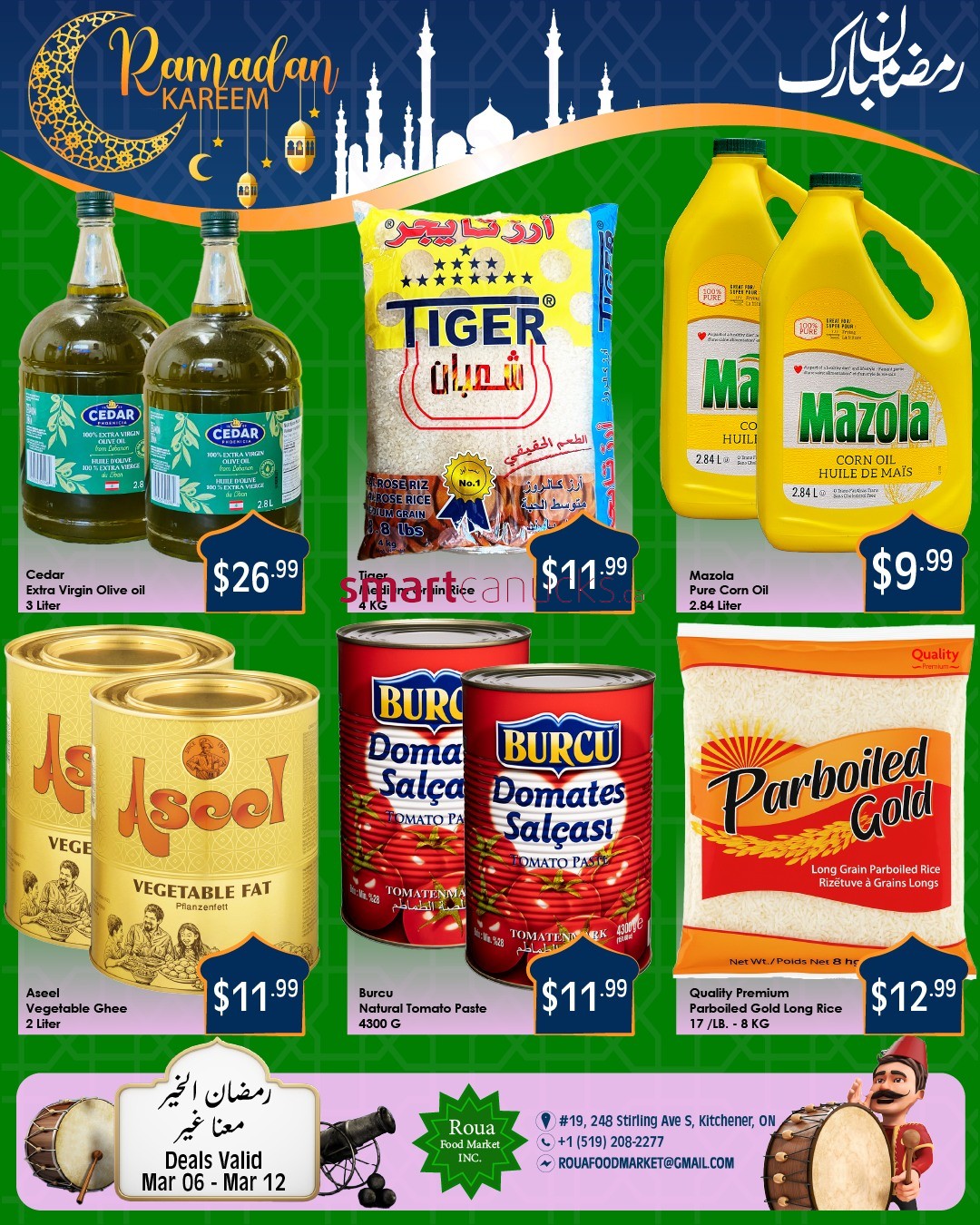 Roua Food Market Flyer March 6 to 12