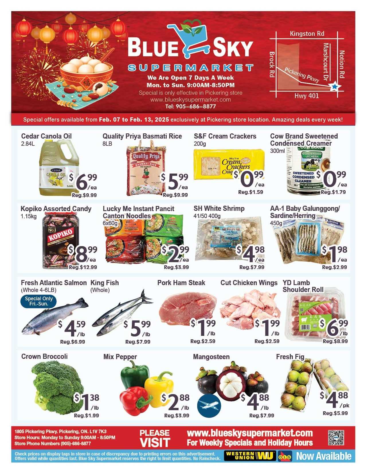 Blue Sky Supermarket Pickering Flyer February 7 To 13 Blue Sky Supermarket Pickering Flyer February 7 To 13