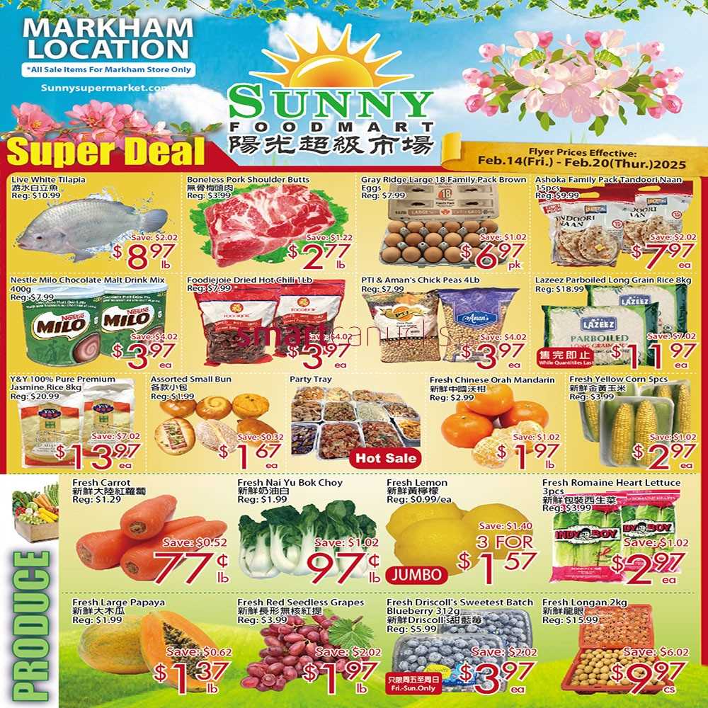 Sunny Foodmart Markham Flyer February 14 To 20 Sunny Foodmart Markham Flyer February 14 To 20