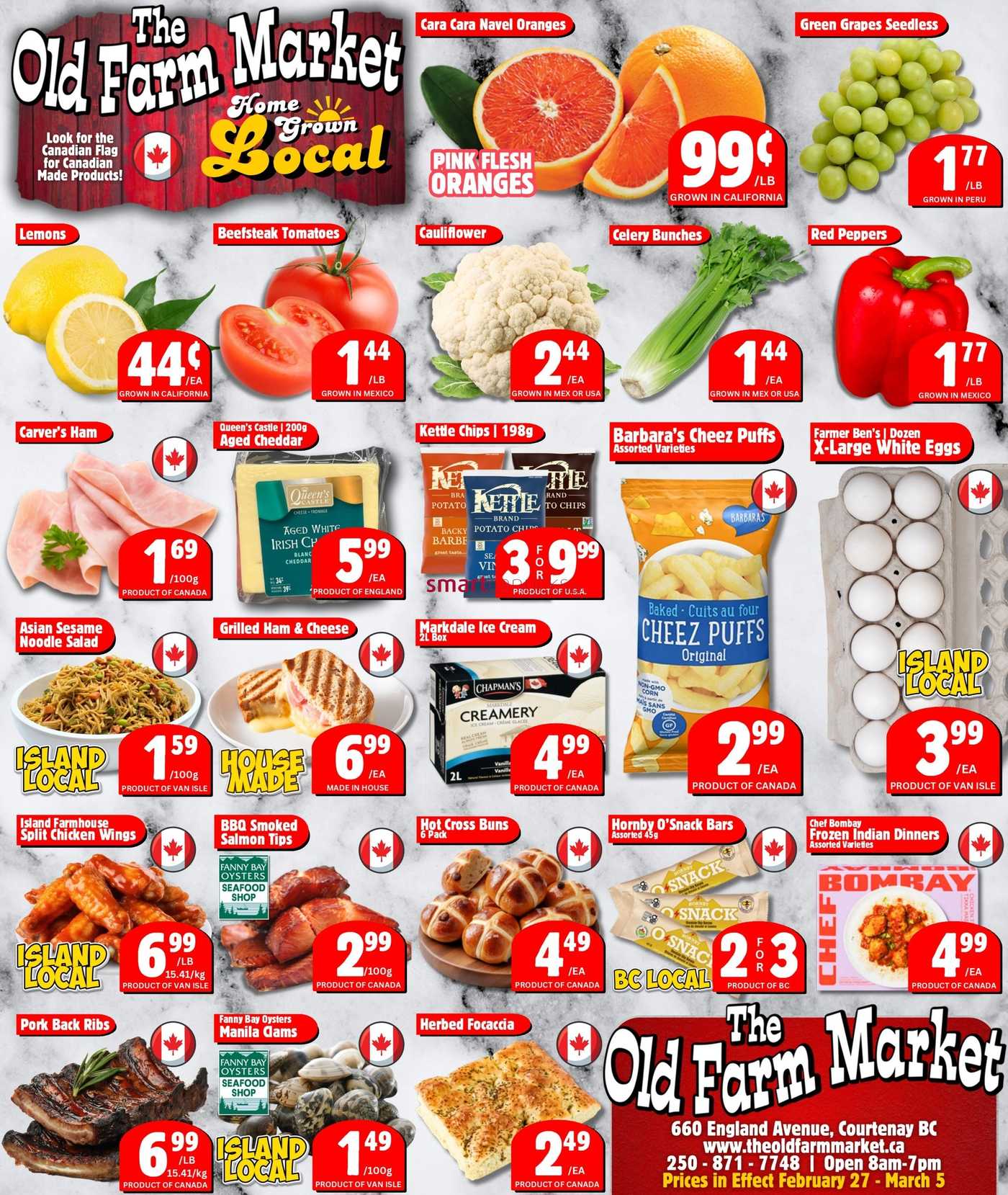 The Old Farm Market (Courtenay) Flyer February 27 to March 5