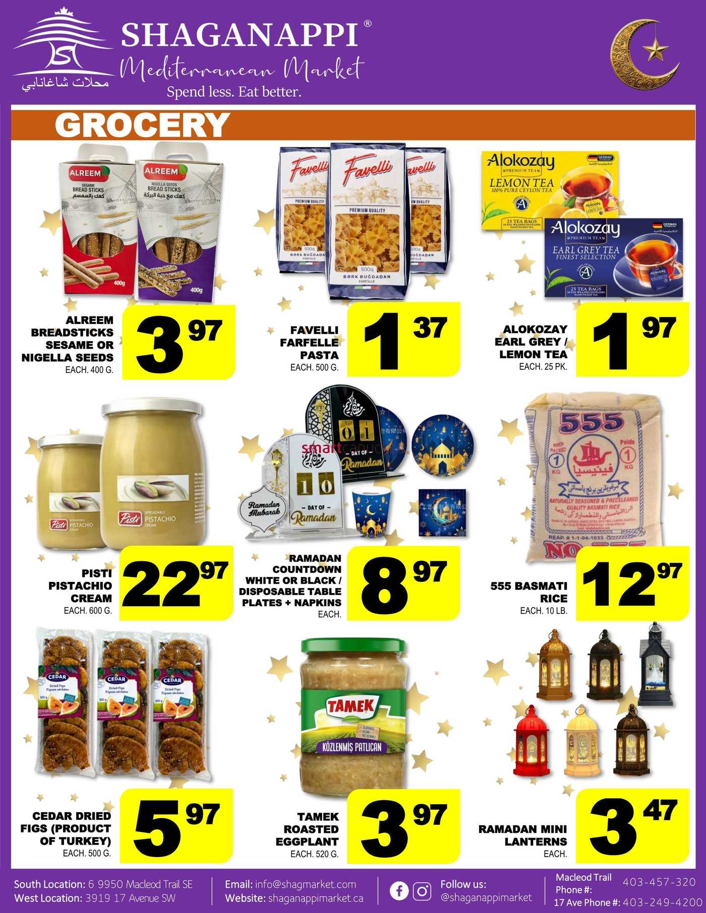 Shaganappi Mediterranean Market Flyer March 6 to 12