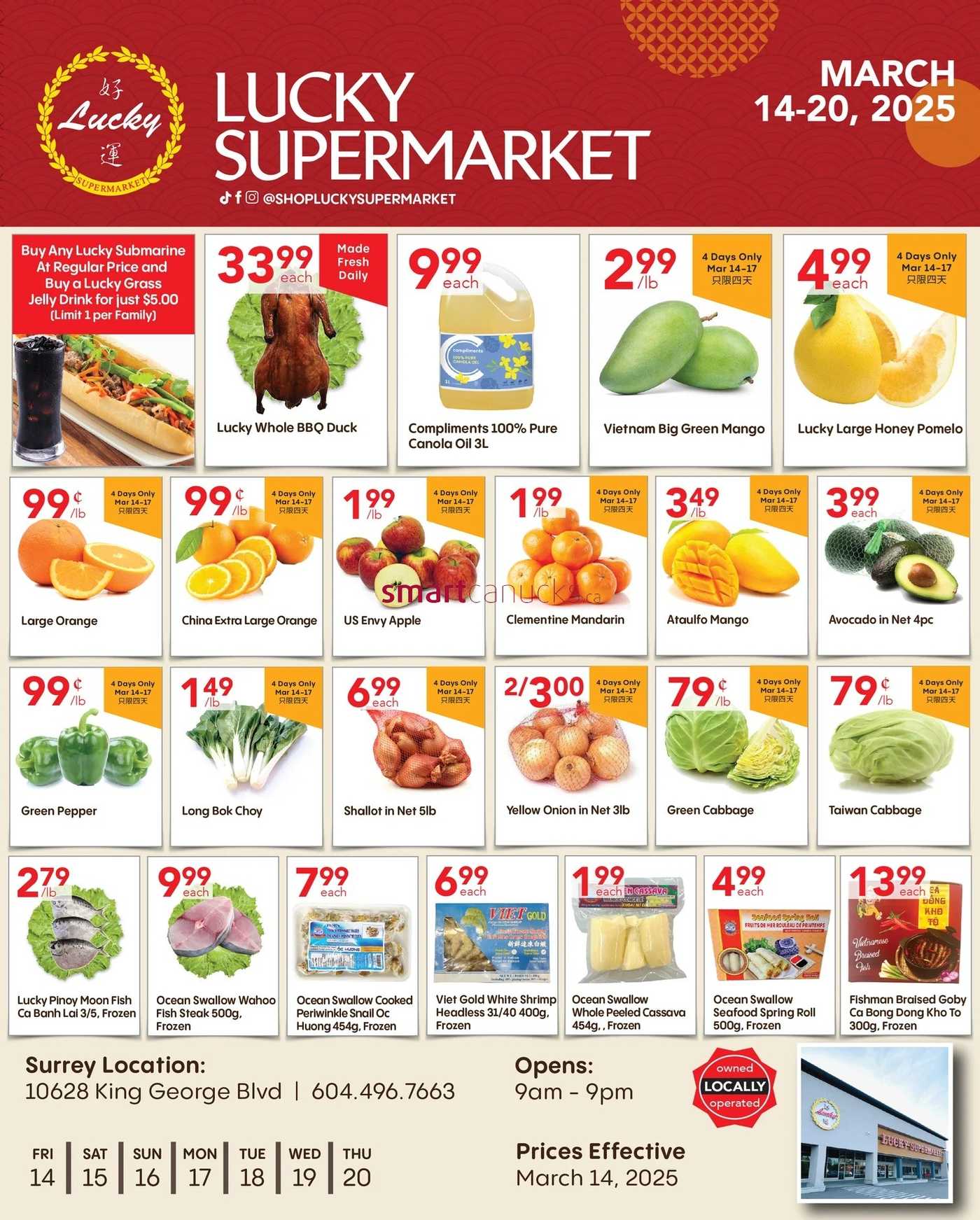 Lucky Supermarket (Surrey) Flyer March 14 to 20