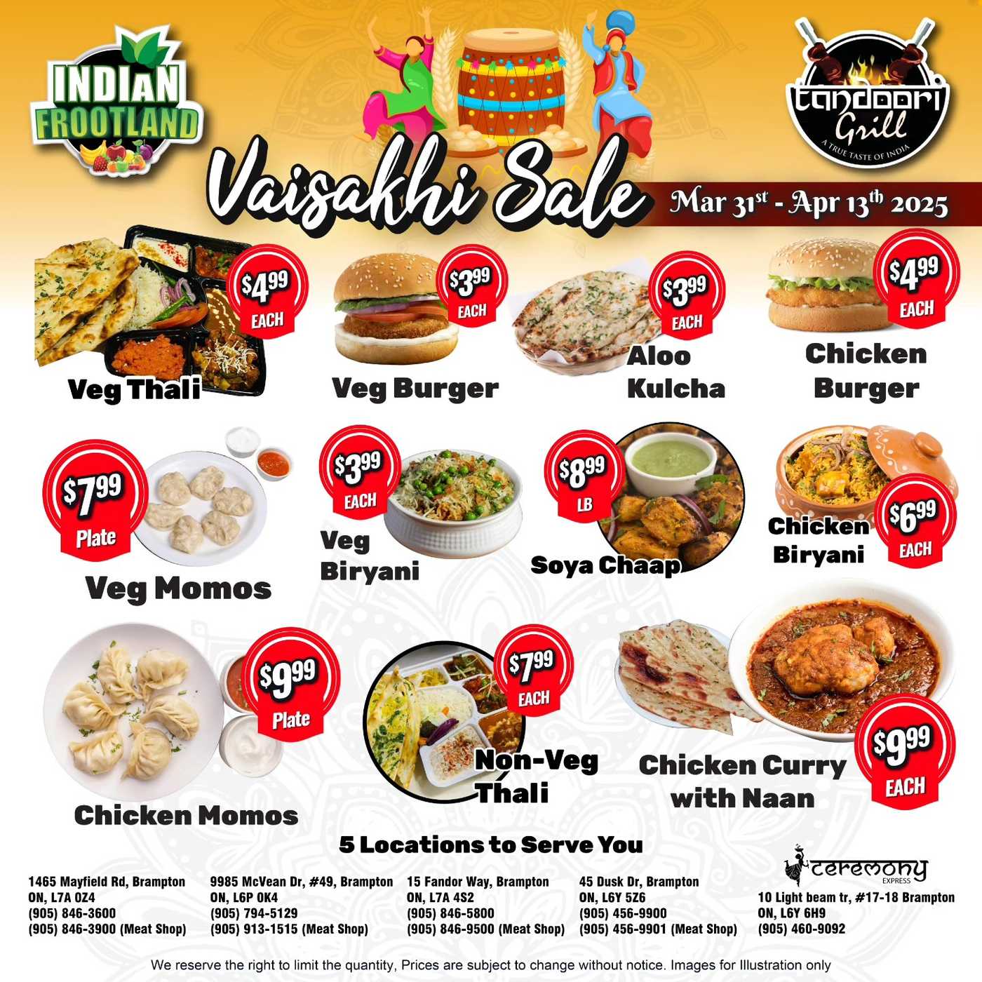 Indian Frootland Flyer March 31 to April 13