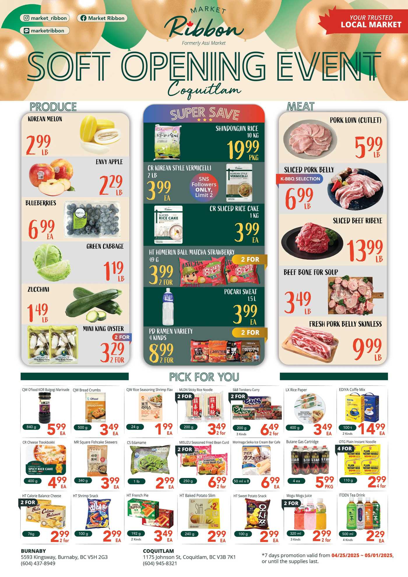 Market Ribbon Flyer April 25 to May 1