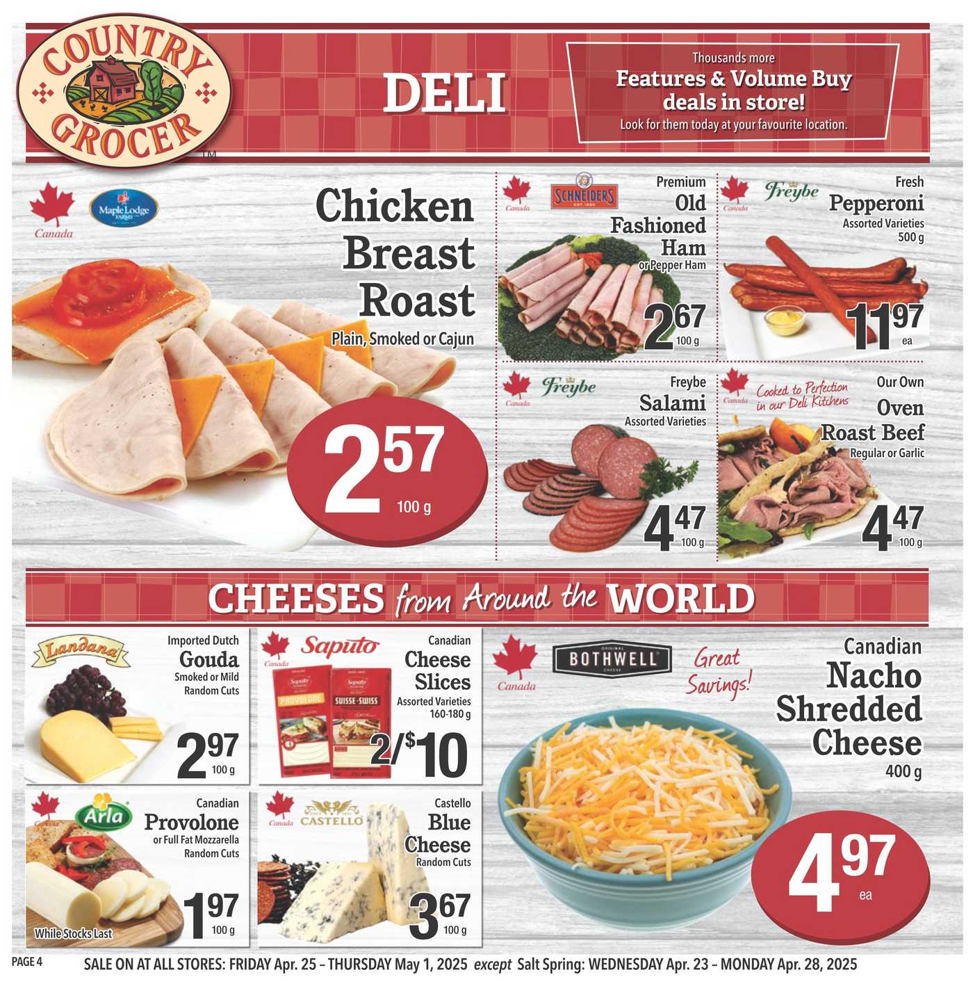 Country Grocer Flyer April 25 to May 1
