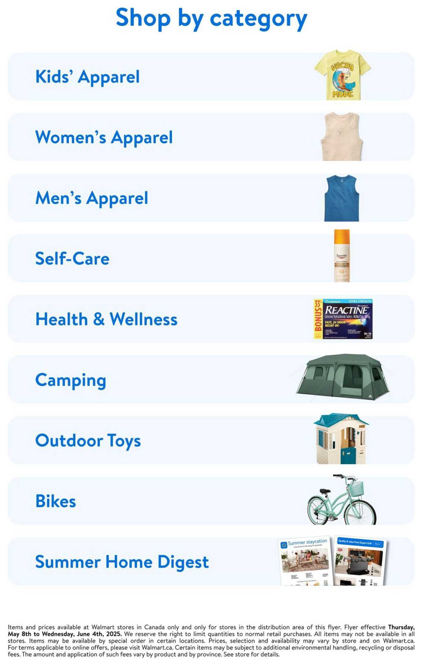 Walmart Everything Summer Flyer May 8 to June 4