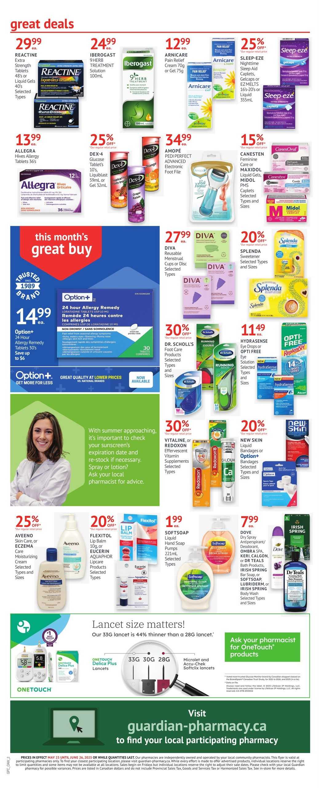 Guardian Pharmacy Monthly Flyer May 23 to June 26