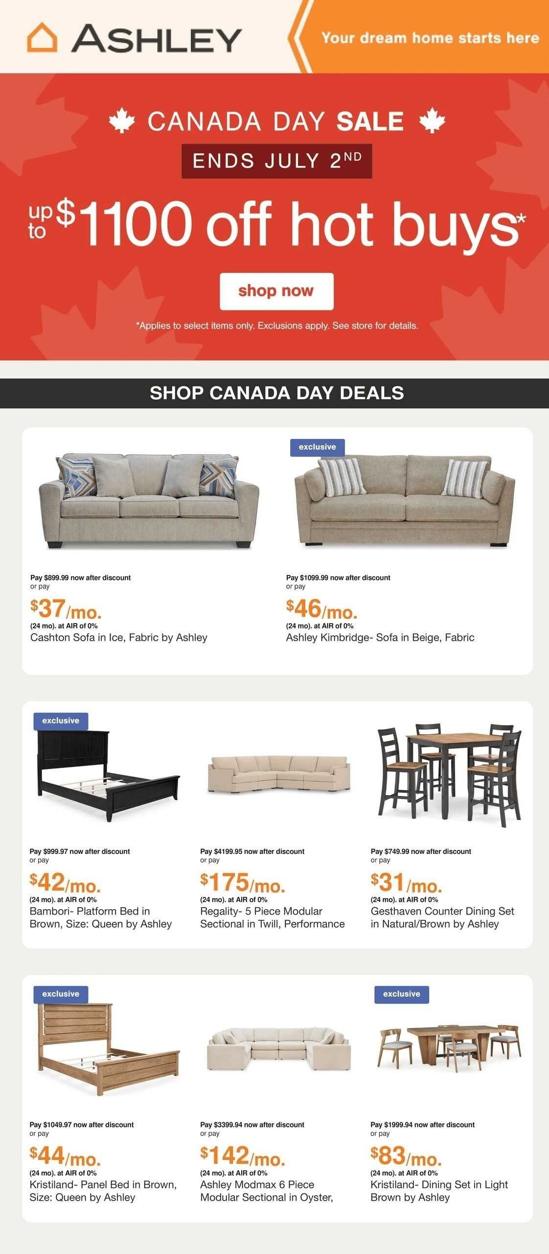 Ashley HomeStore Flyer June 18 to July 2