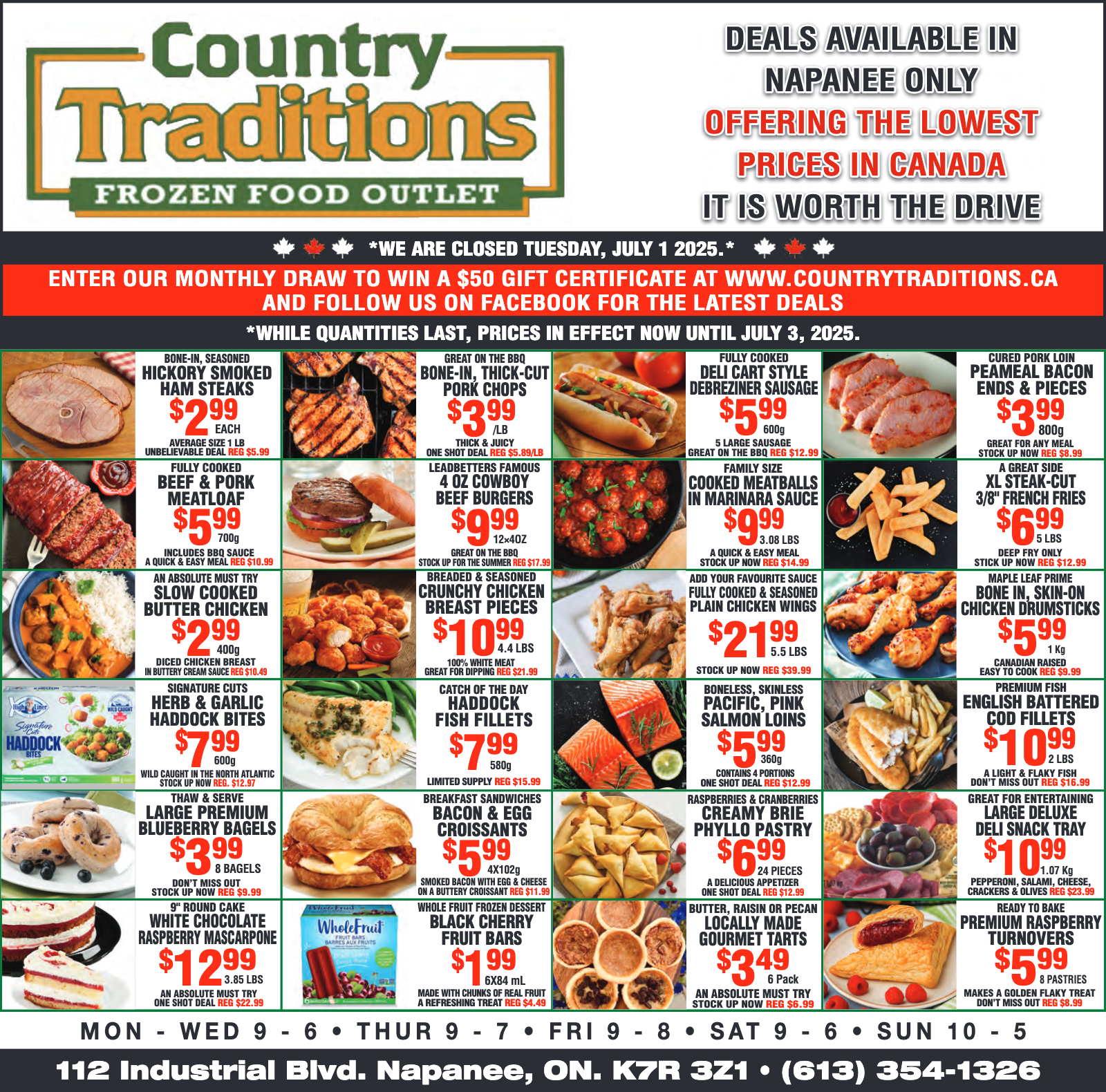 Country Traditions Flyer June 27 to July 3