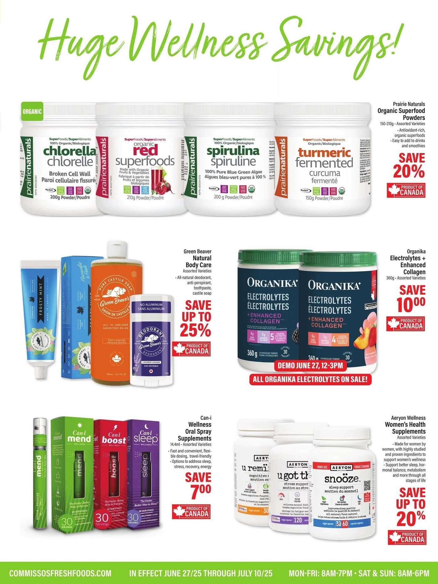 Commisso's Fresh Foods Wellness Flyer June 27 to July 10