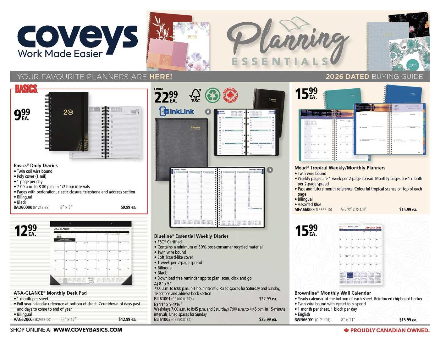 Covey Basics Planning Essentials Flyer July 1 to 31