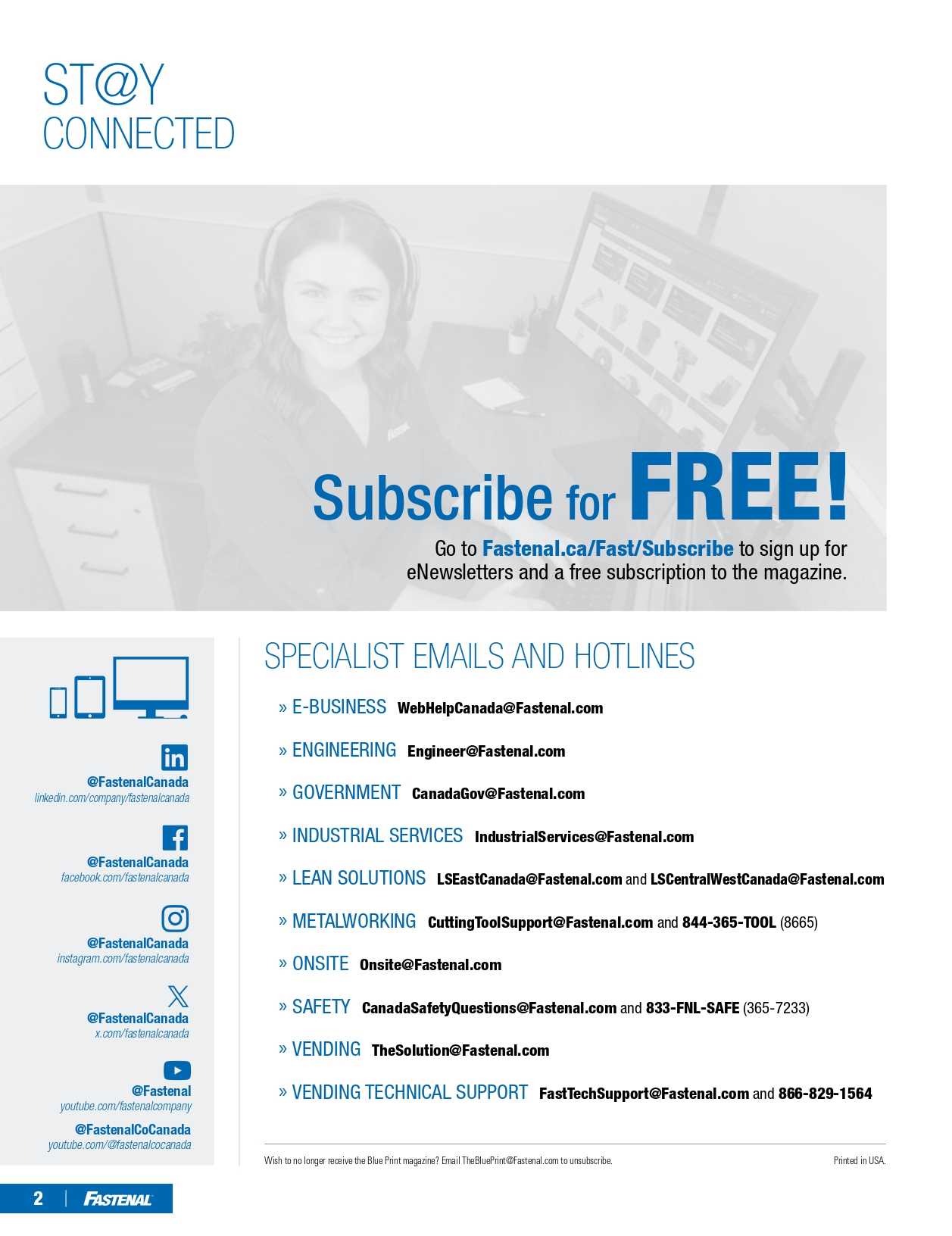 Fastenal Blue Print Catalogue Q1 2025
