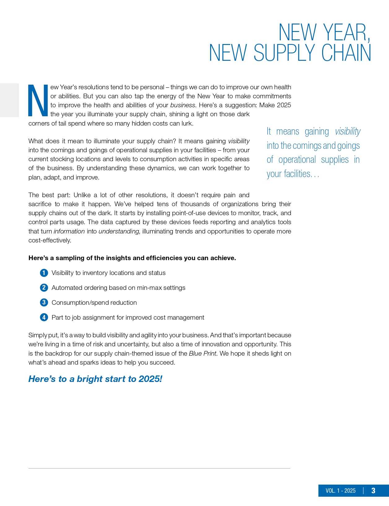 Fastenal Blue Print Catalogue Q1 2025