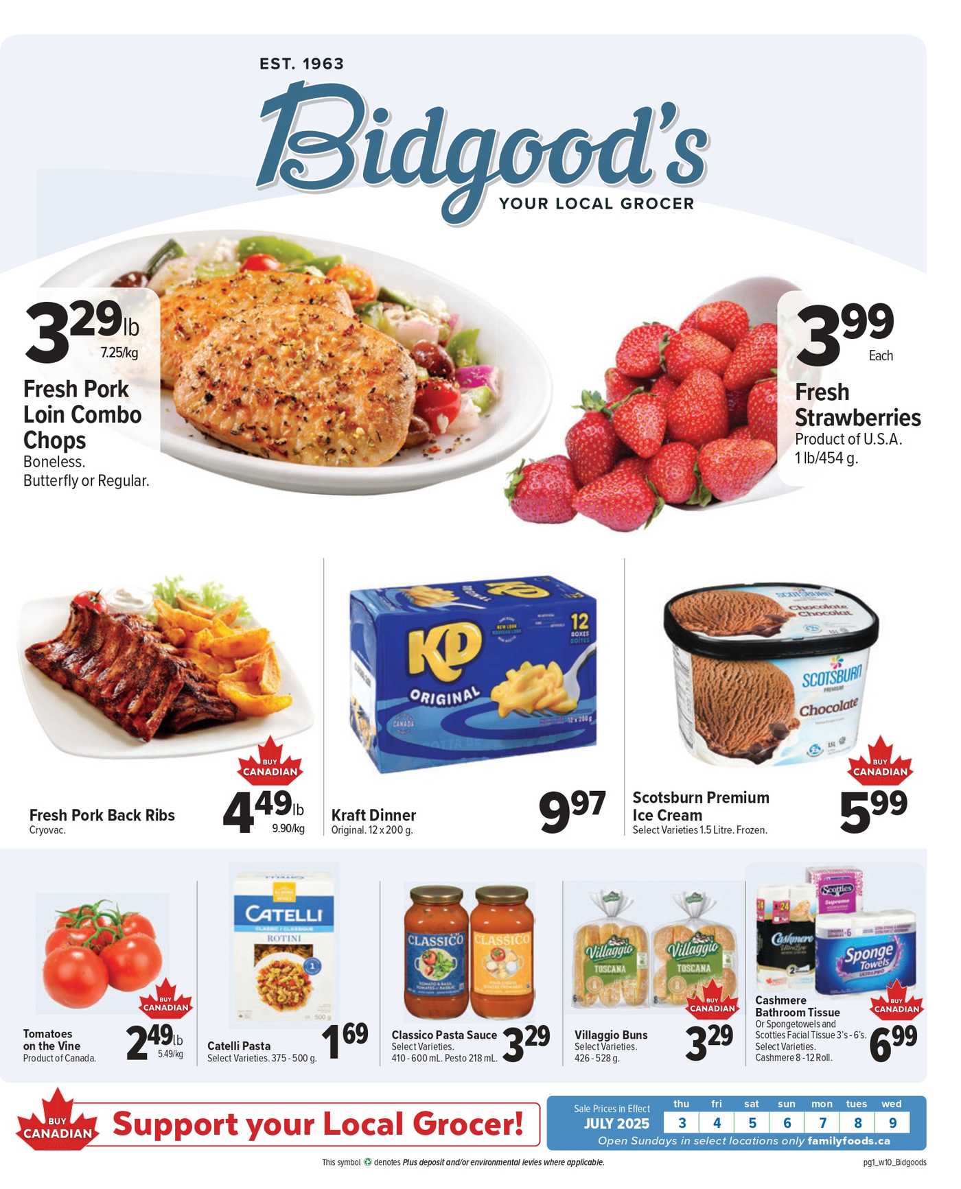 Bidgood's Flyer July 3 to 9
