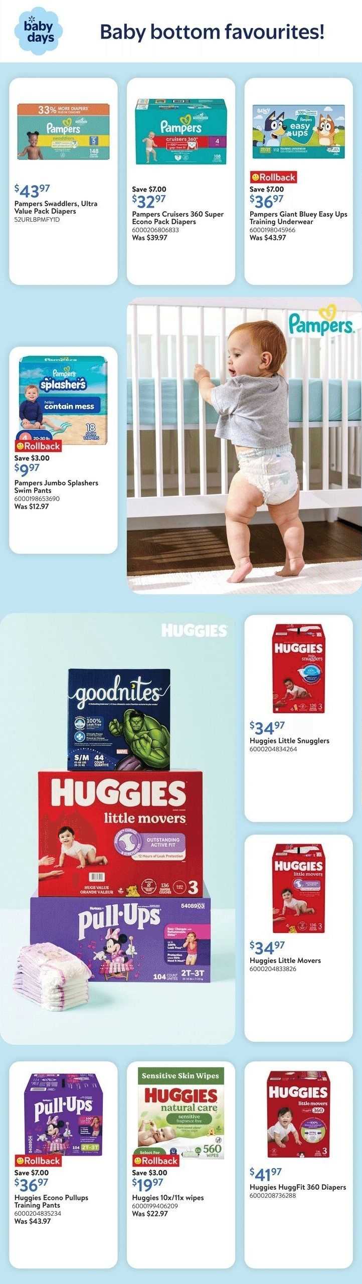 Walmart Baby Days Flyer July 3 to 16