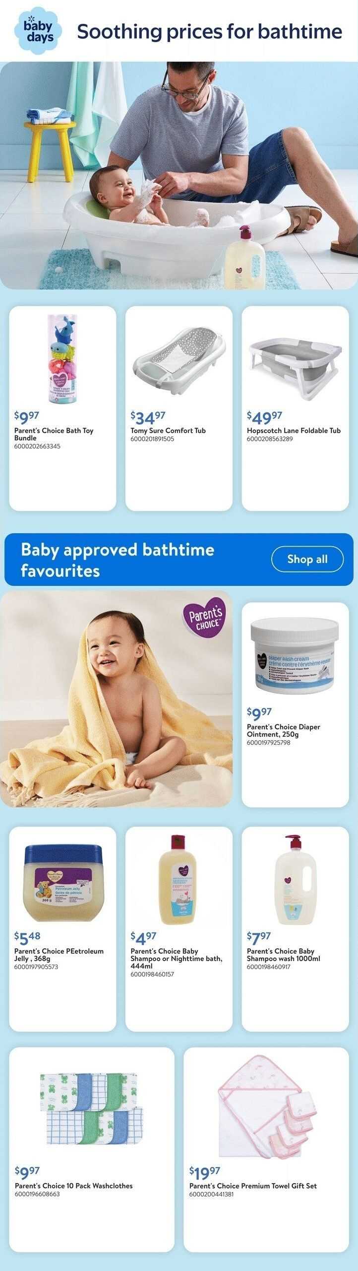 Walmart Baby Days Flyer July 3 to 16