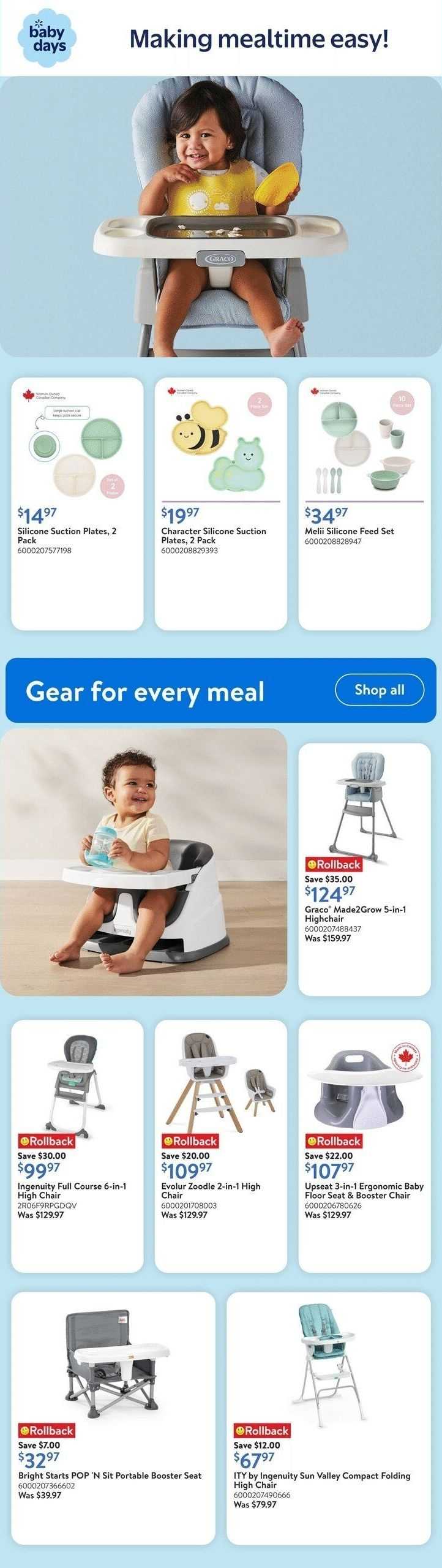 Walmart Baby Days Flyer July 3 to 16