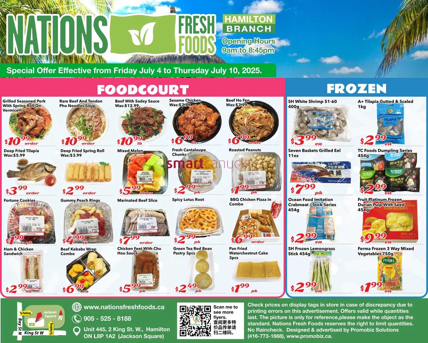 Nations Fresh Foods (Hamilton) Flyer July 4 to 10