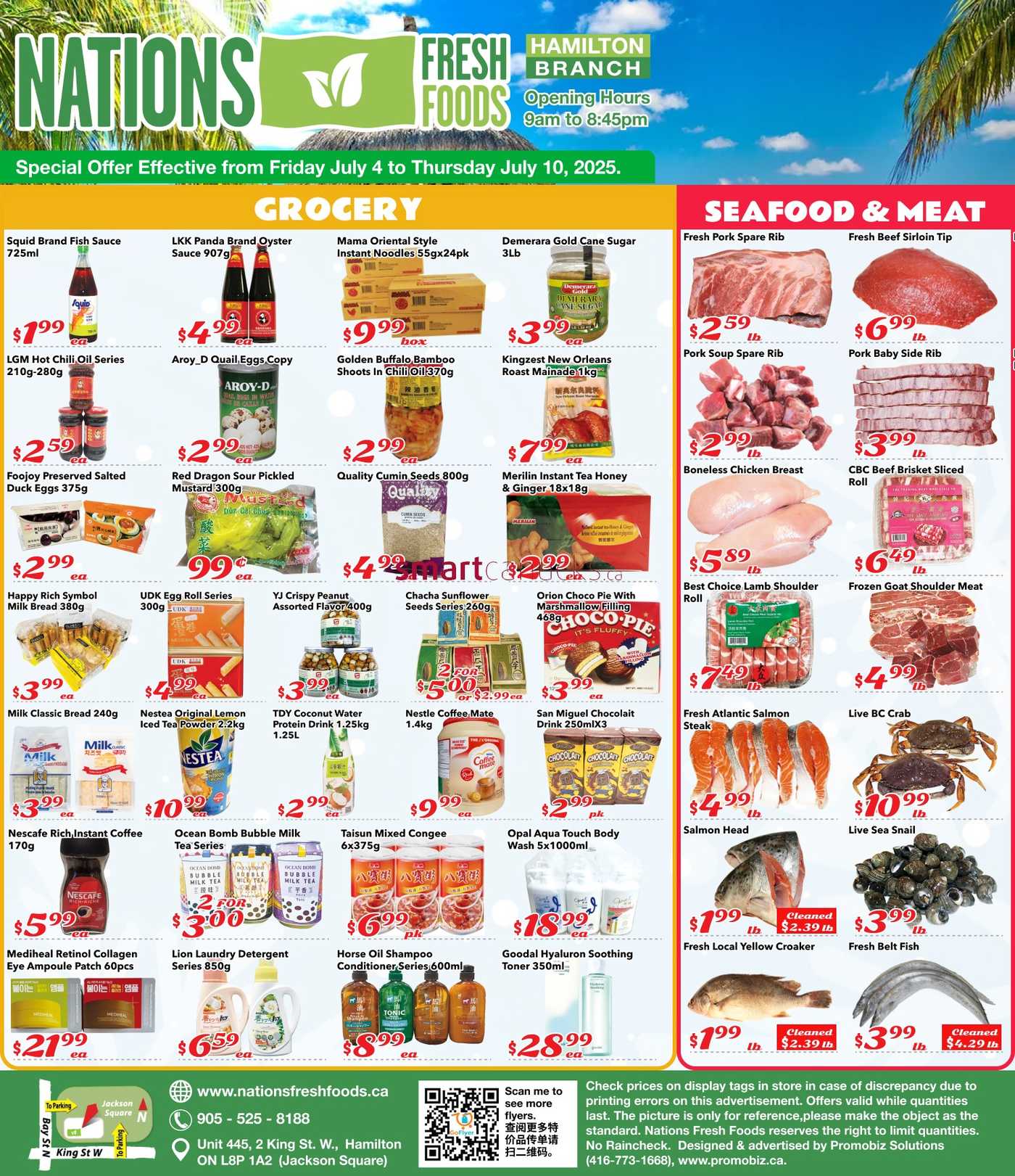 Nations Fresh Foods (Hamilton) Flyer July 4 to 10