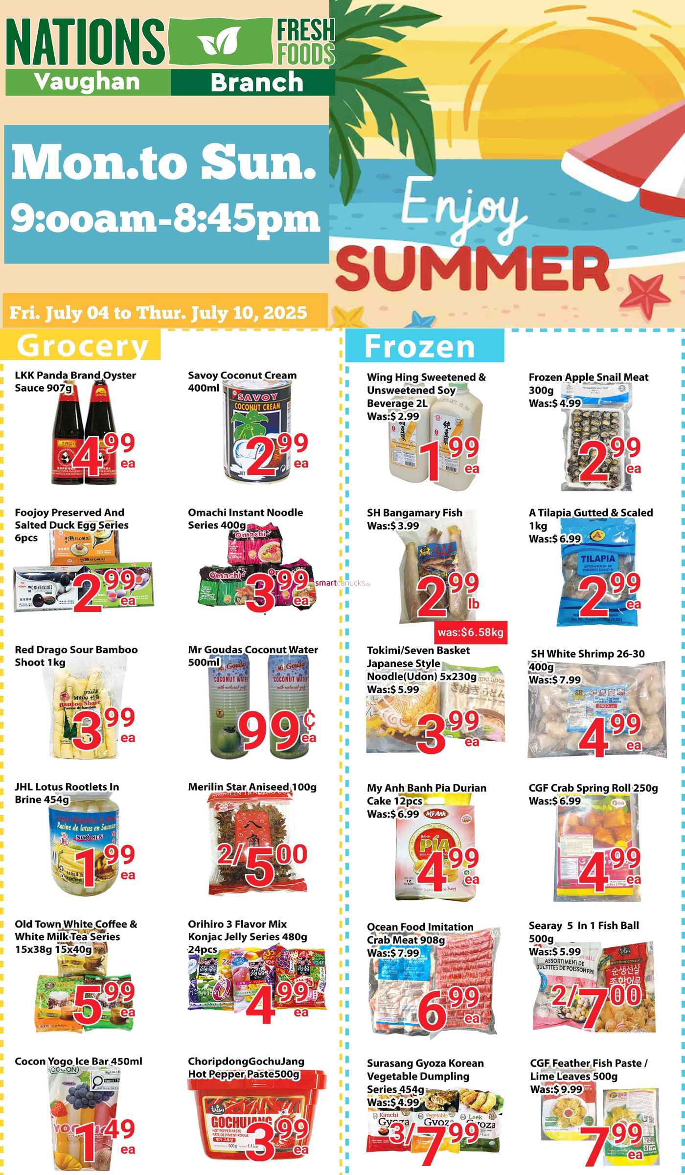 Nations Fresh Foods (Vaughan) Flyer July 4 to 10