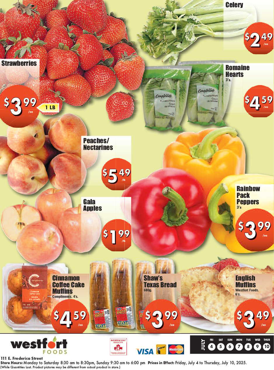 Westfort Foods Flyer July 4 to 10