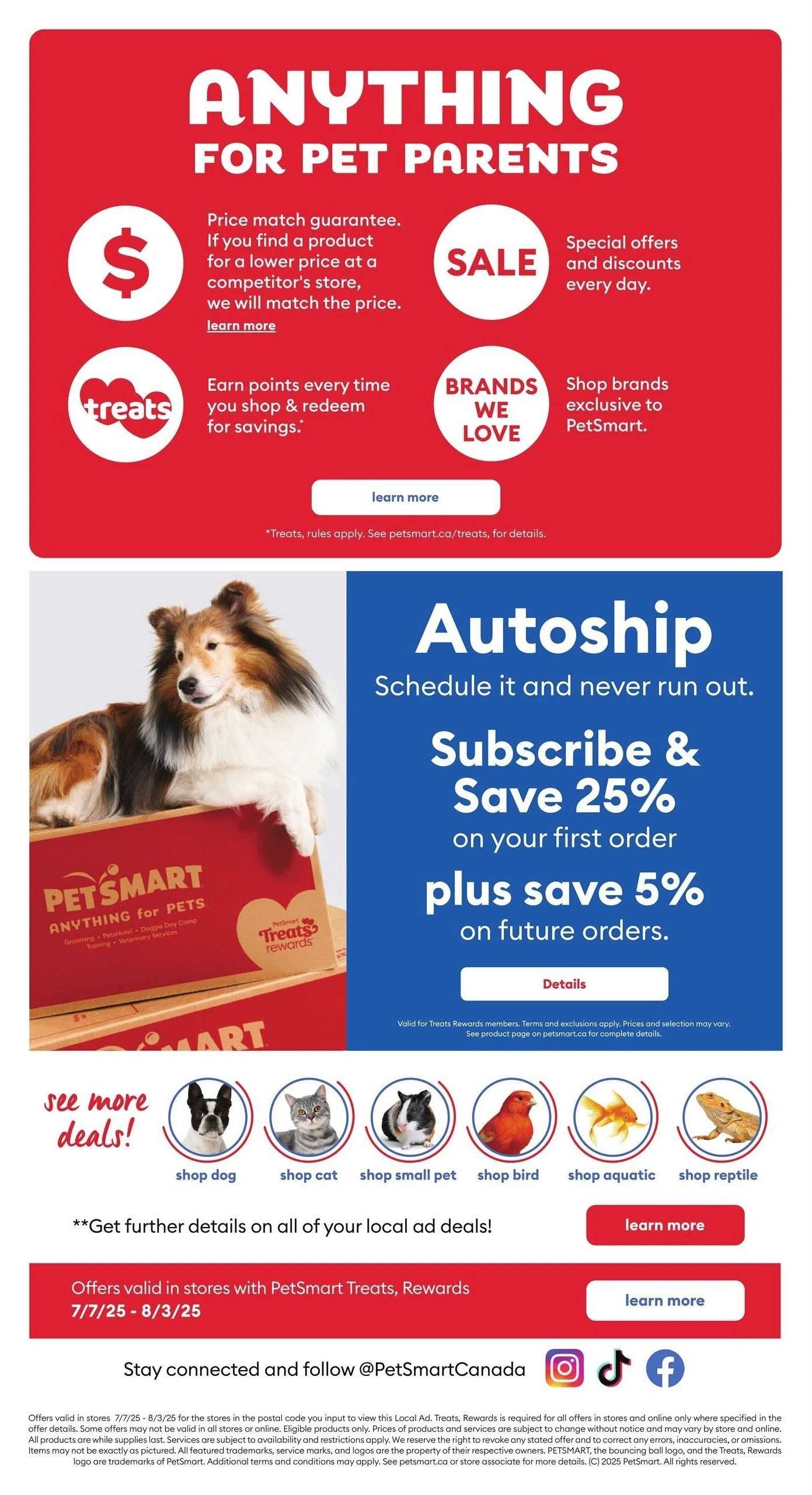 PetSmart Flyer July 7 to August 3