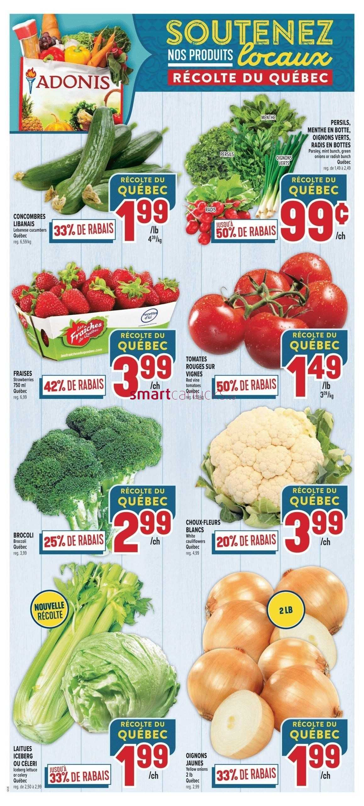 Marche Adonis (QC) Flyer July 10 to 16