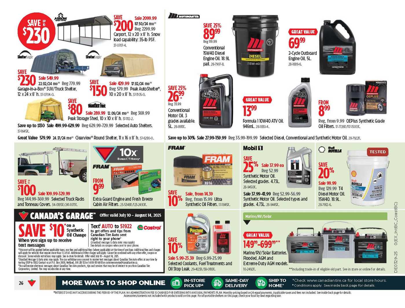 Canadian Tire (ON) Flyer July 10 to 16
