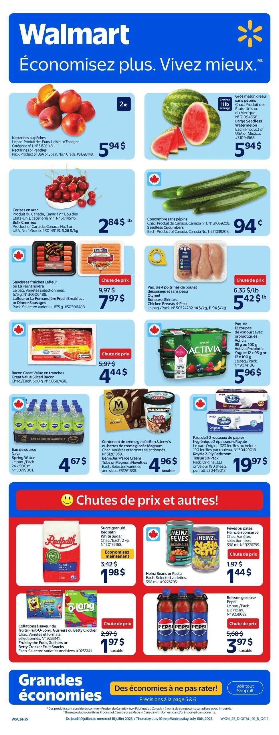 Walmart (QC) Flyer July 10 to 16