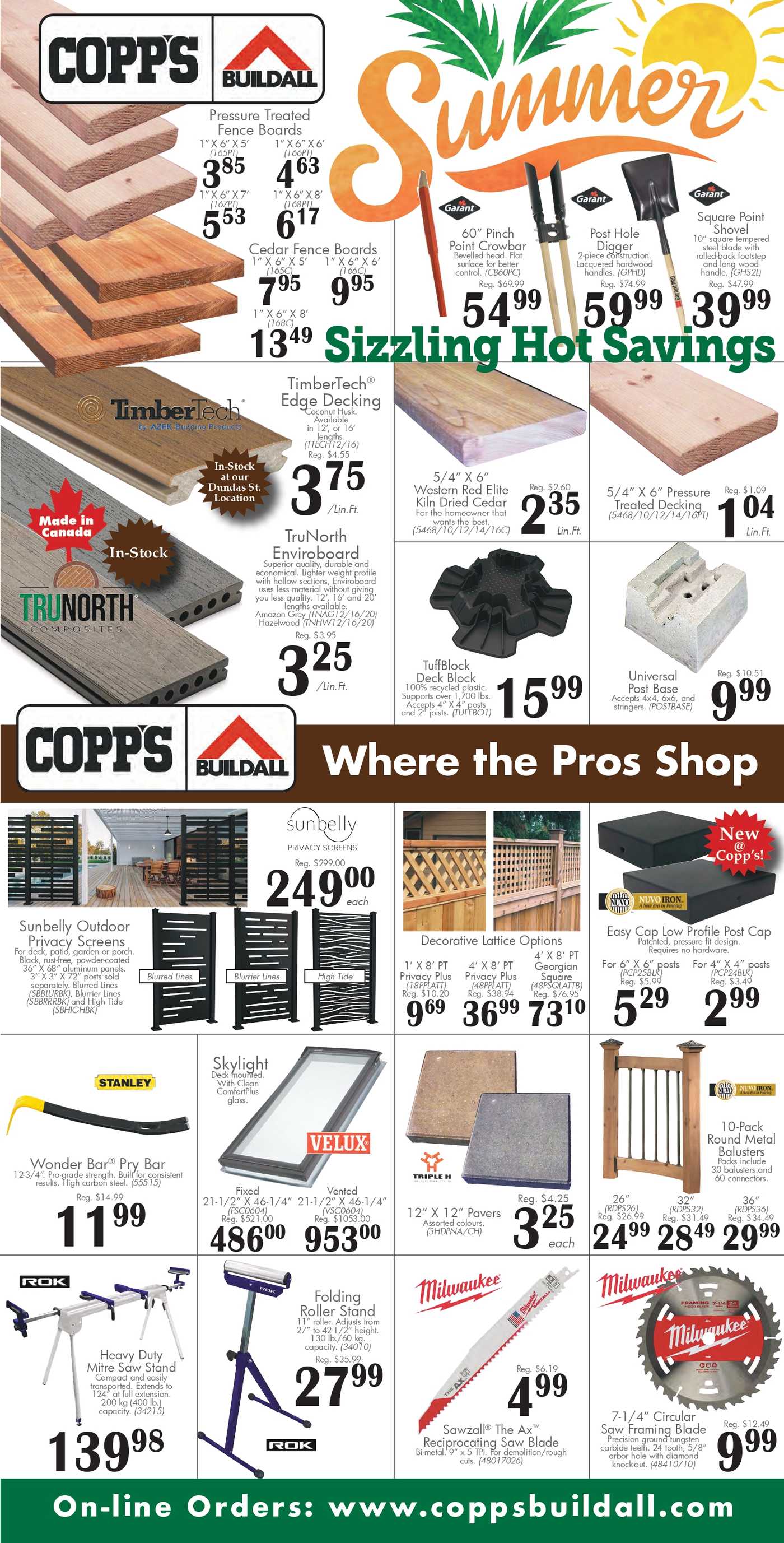 COPP’s Buildall Flyer July 10 to 20