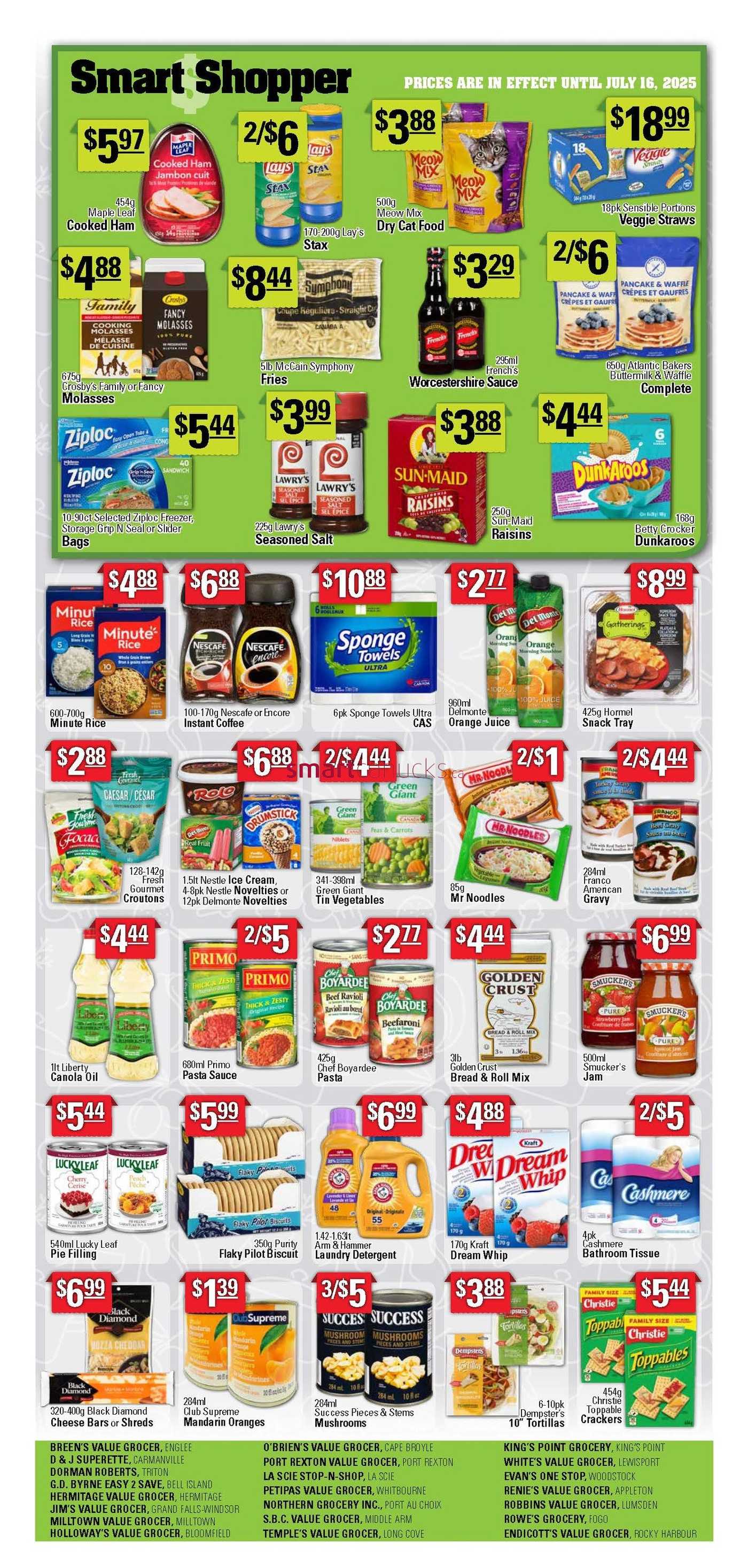 Value Grocer Flyer July 10 to 16