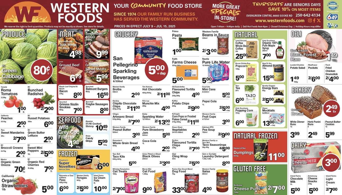 Western Foods Flyer July 9 to 15