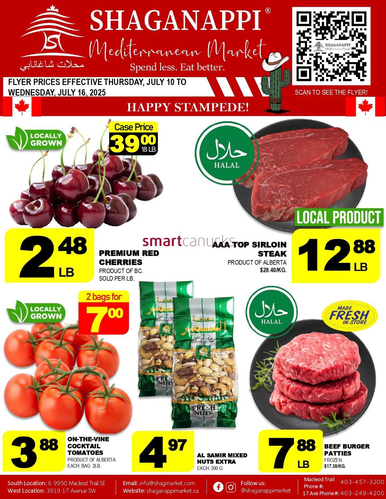 Shaganappi Mediterranean Market Flyer July 10 to 16