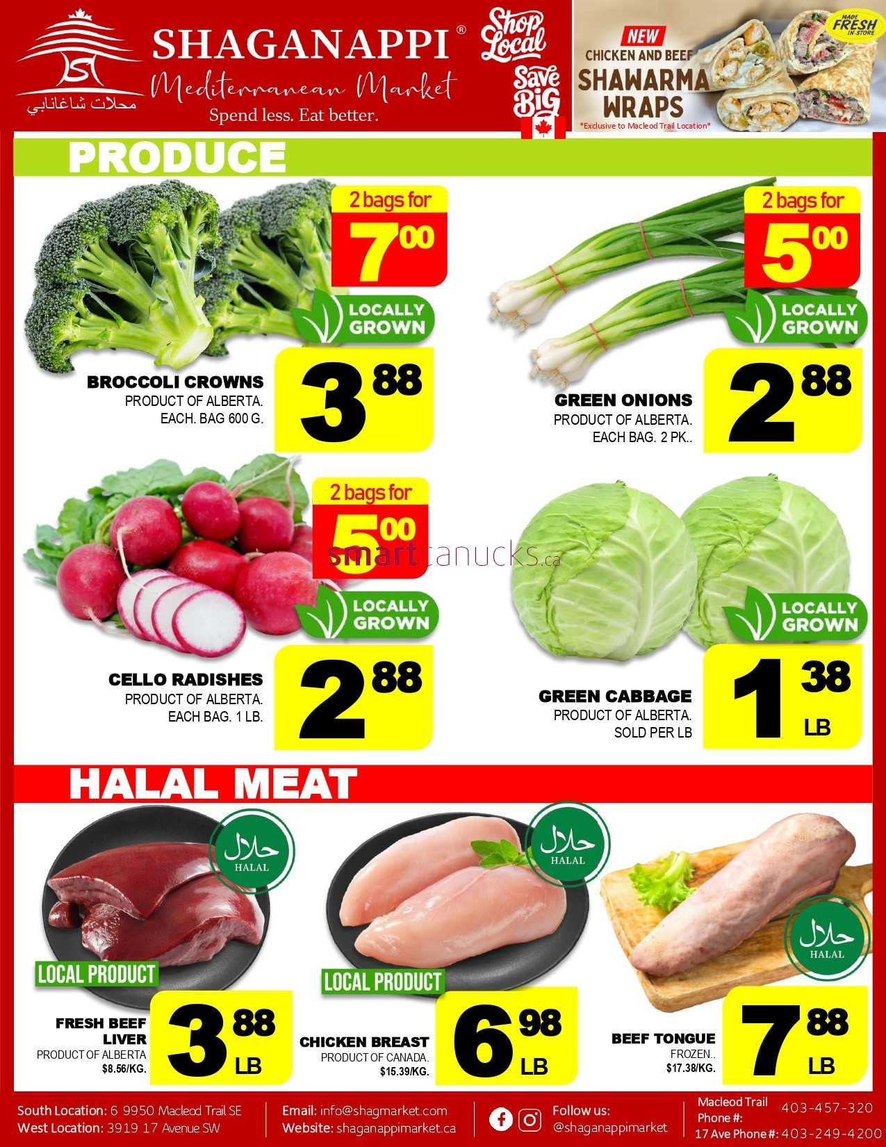 Shaganappi Mediterranean Market Flyer July 10 to 16