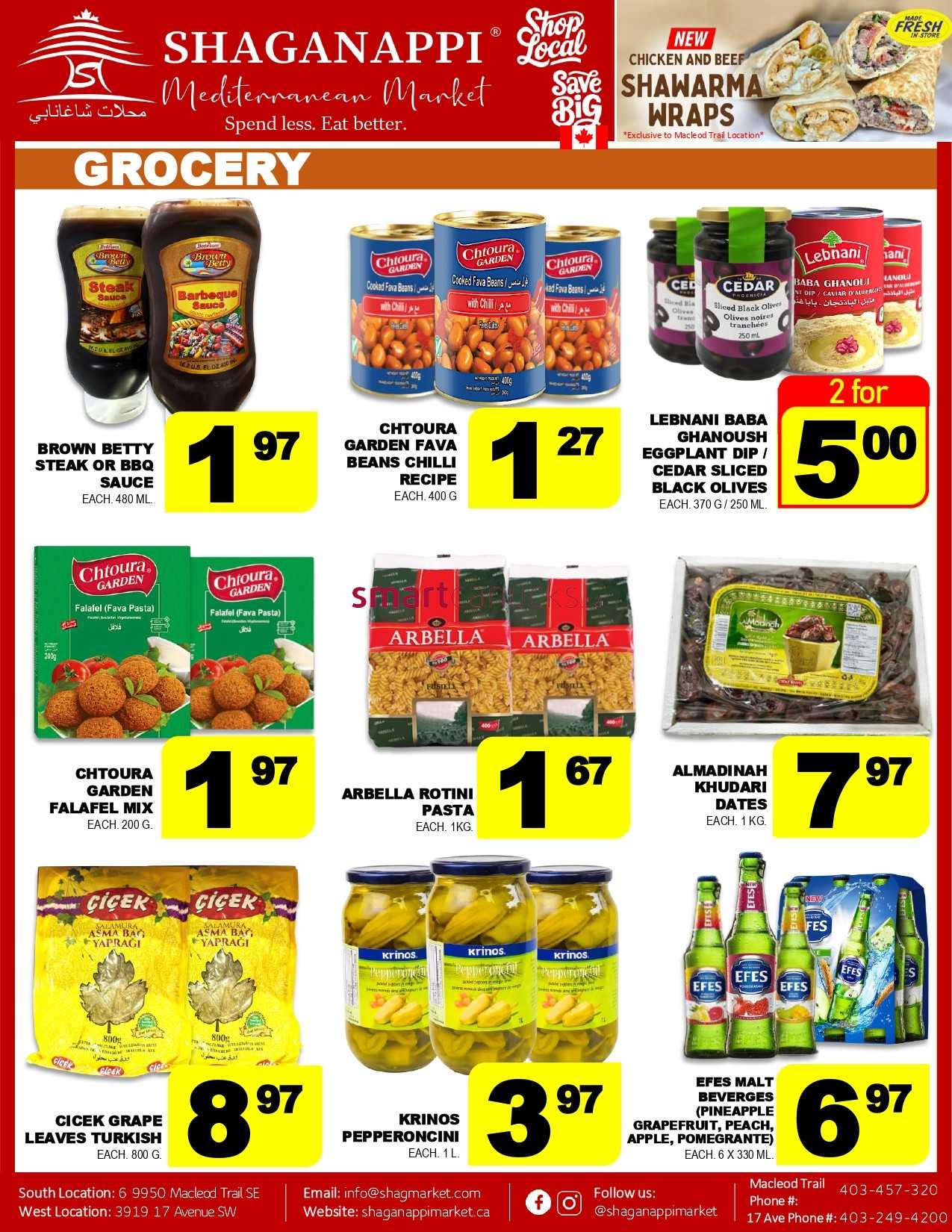 Shaganappi Mediterranean Market Flyer July 10 to 16