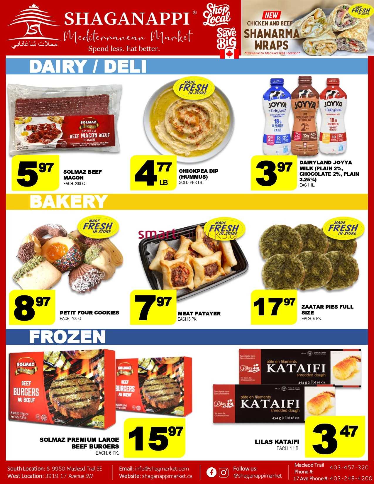Shaganappi Mediterranean Market Flyer July 10 to 16