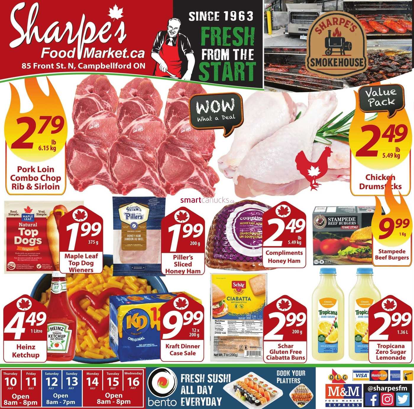 Sharpe's Food Market Flyer July 10 to 16