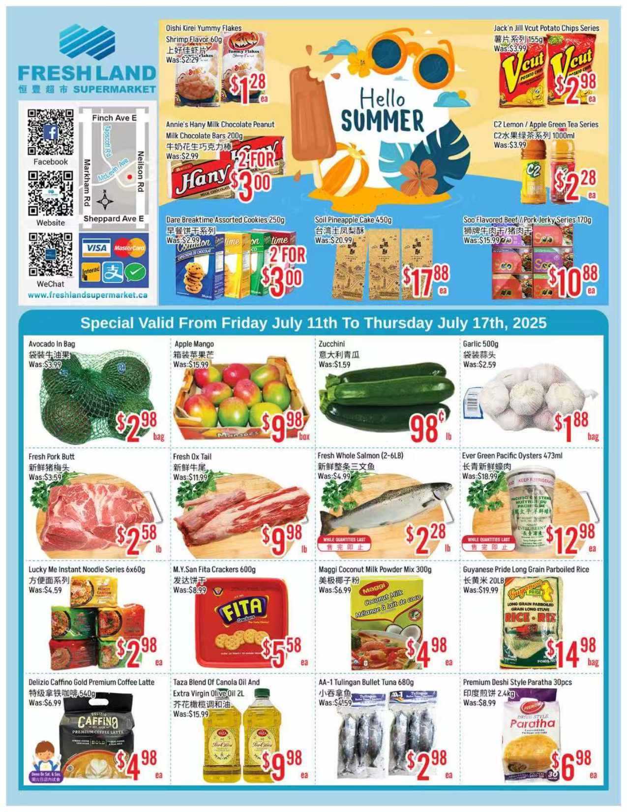 FreshLand Supermarket Flyer July 11 to 17
