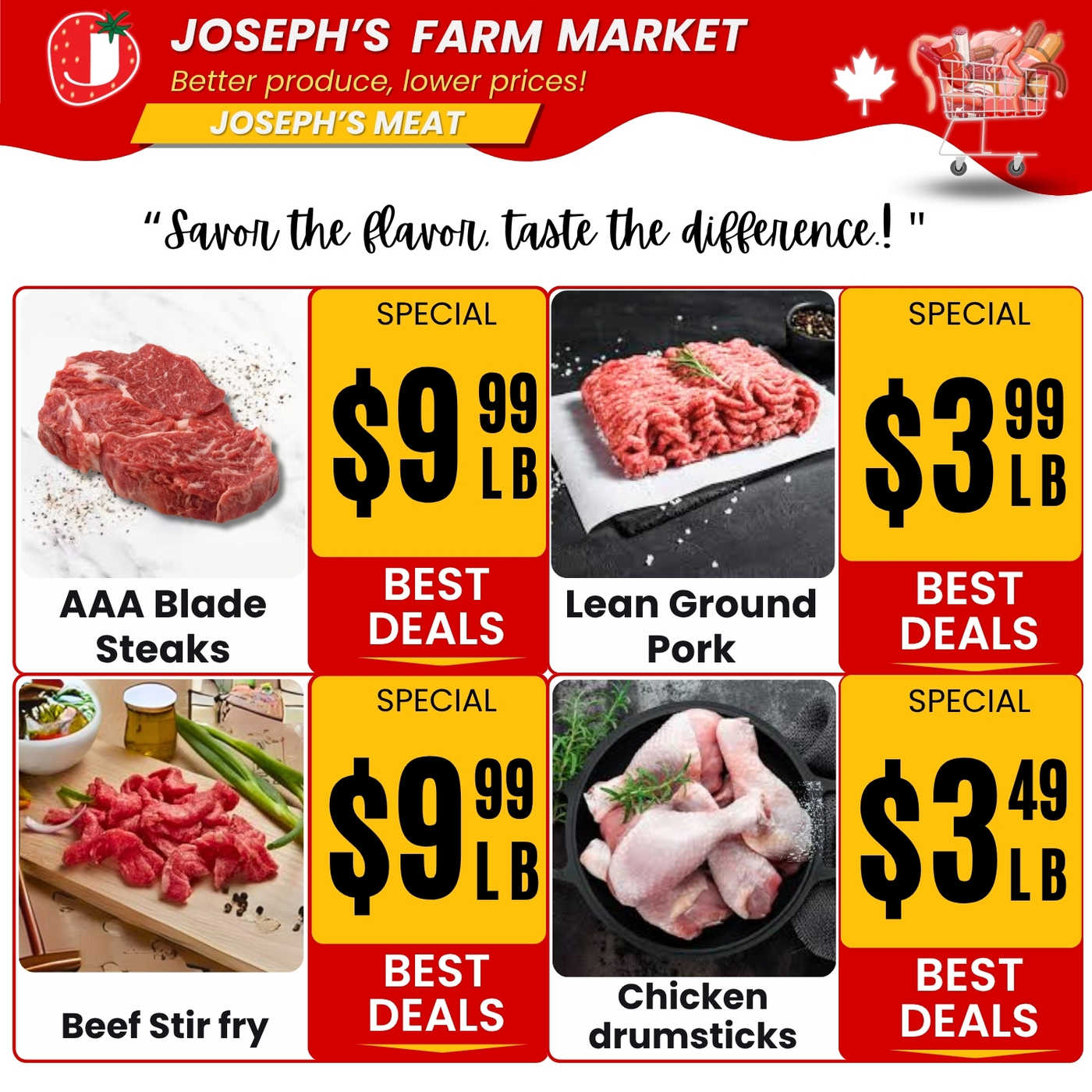 Joseph's Farm Market Flyer July 11 to 16